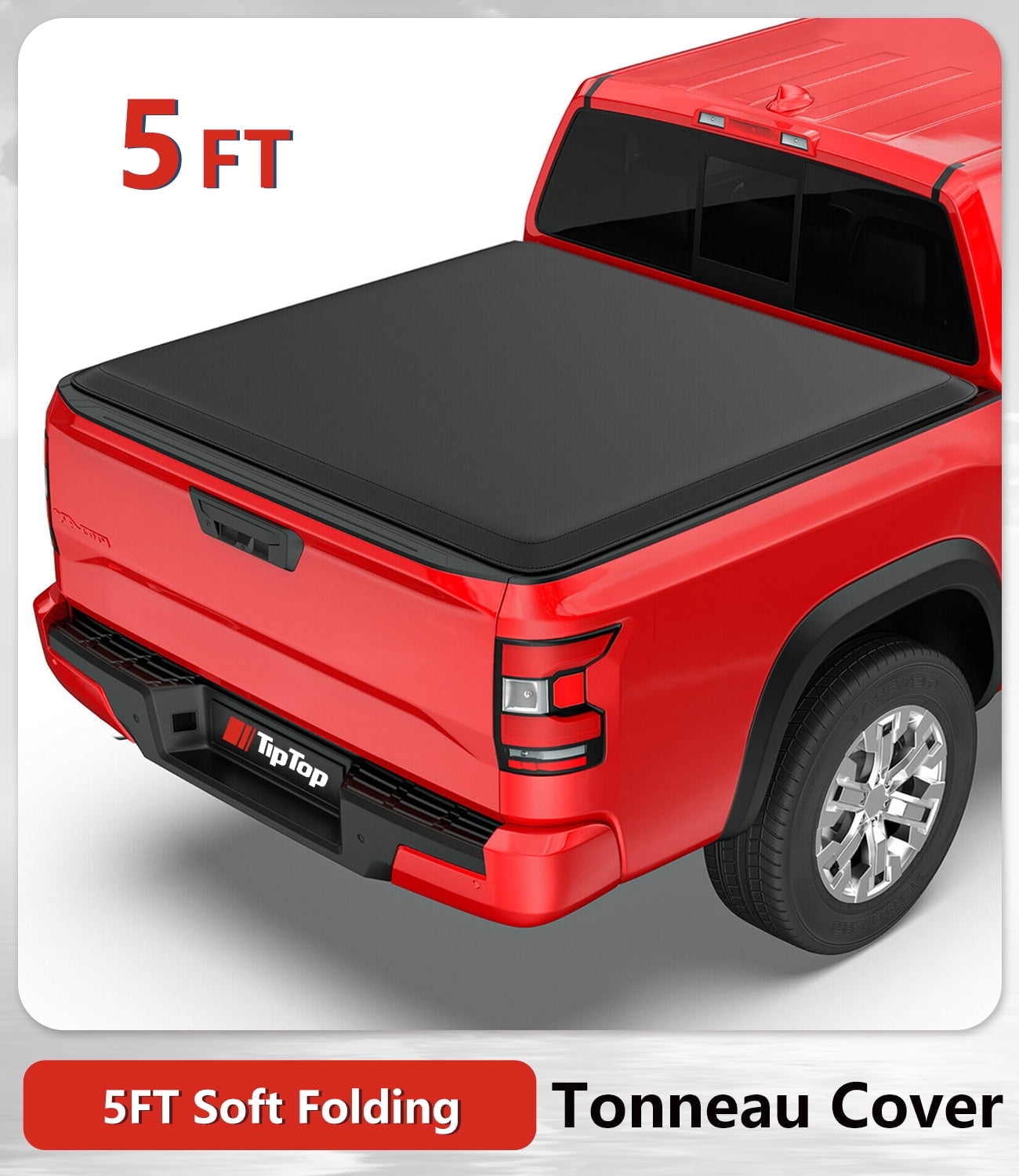 Tiptop Soft Folding Tonneau Cover Truck Bed For 2005-2024 Frontier 5ft ...
