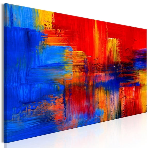 Tiptophomedecor Abstract Canvas Wall Art - Colour Of Passion ...
