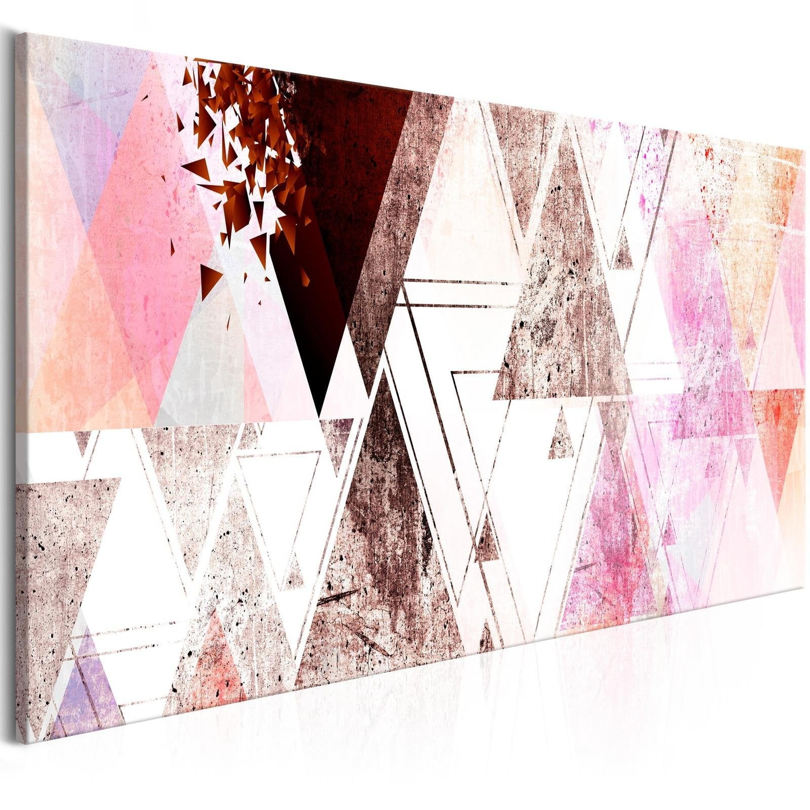 Tiptophomedecor Abstract Canvas Wall Art - Geometric Evolution Narrow ...