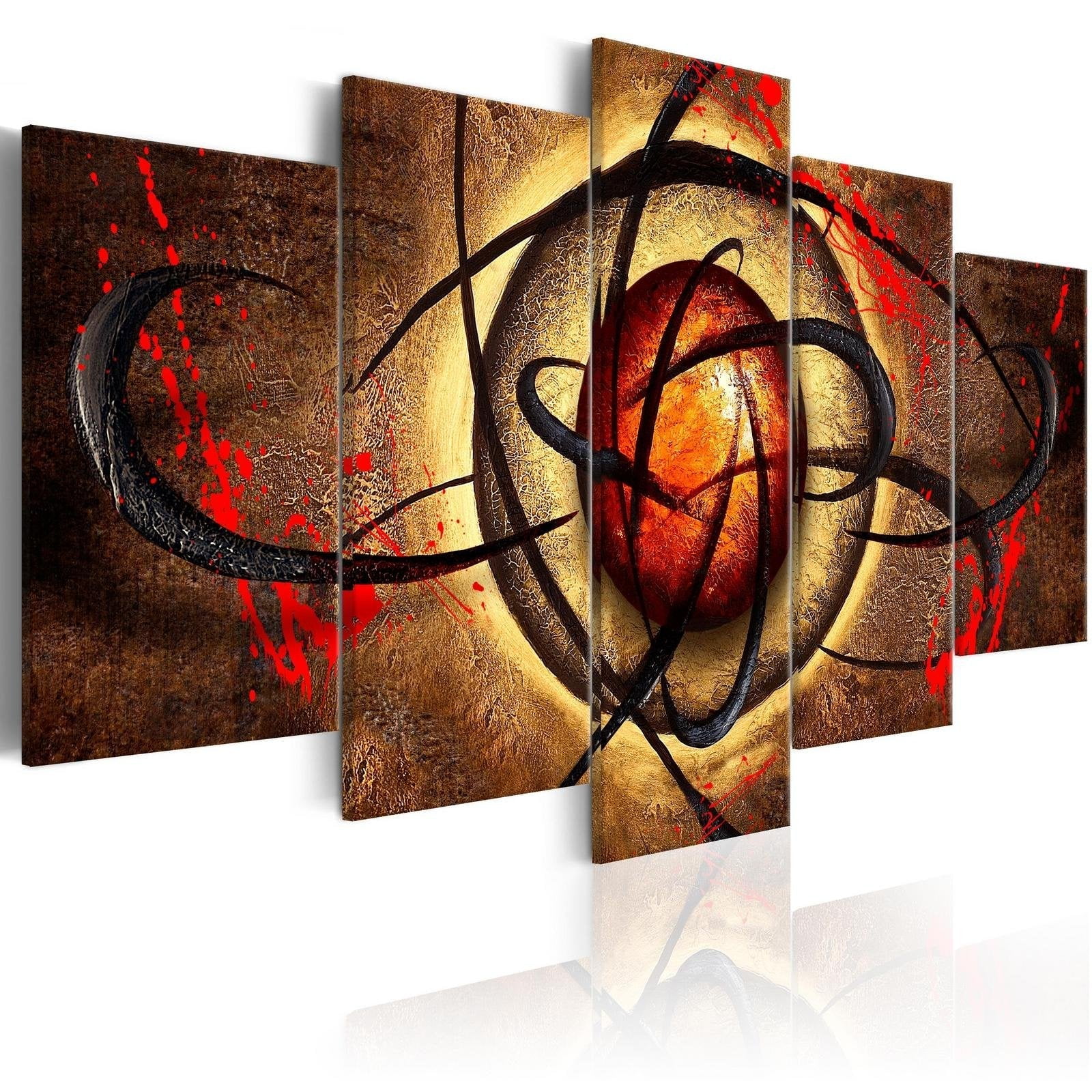 Tiptophomedecor Abstract Canvas Wall Art - Secret Eye Ii - Stretched ...
