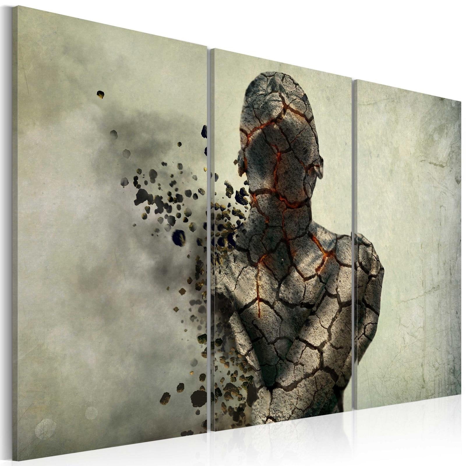 Vivyet Canvas Print - The man of stone - triptych - Walmart.com