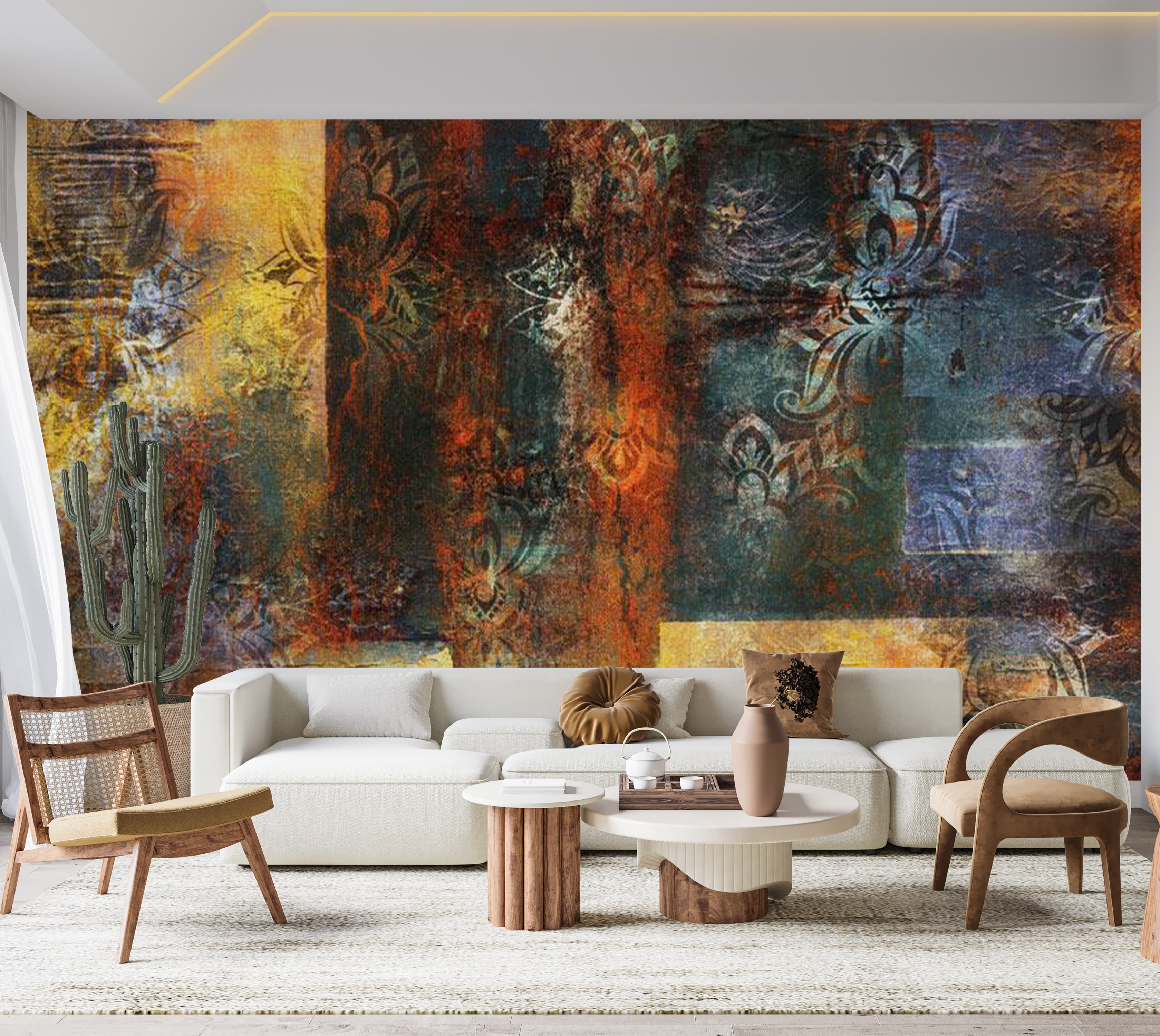 Tiptophomedecor Abstract Wall Mural XXL - Memories Of Glory - Walmart.com