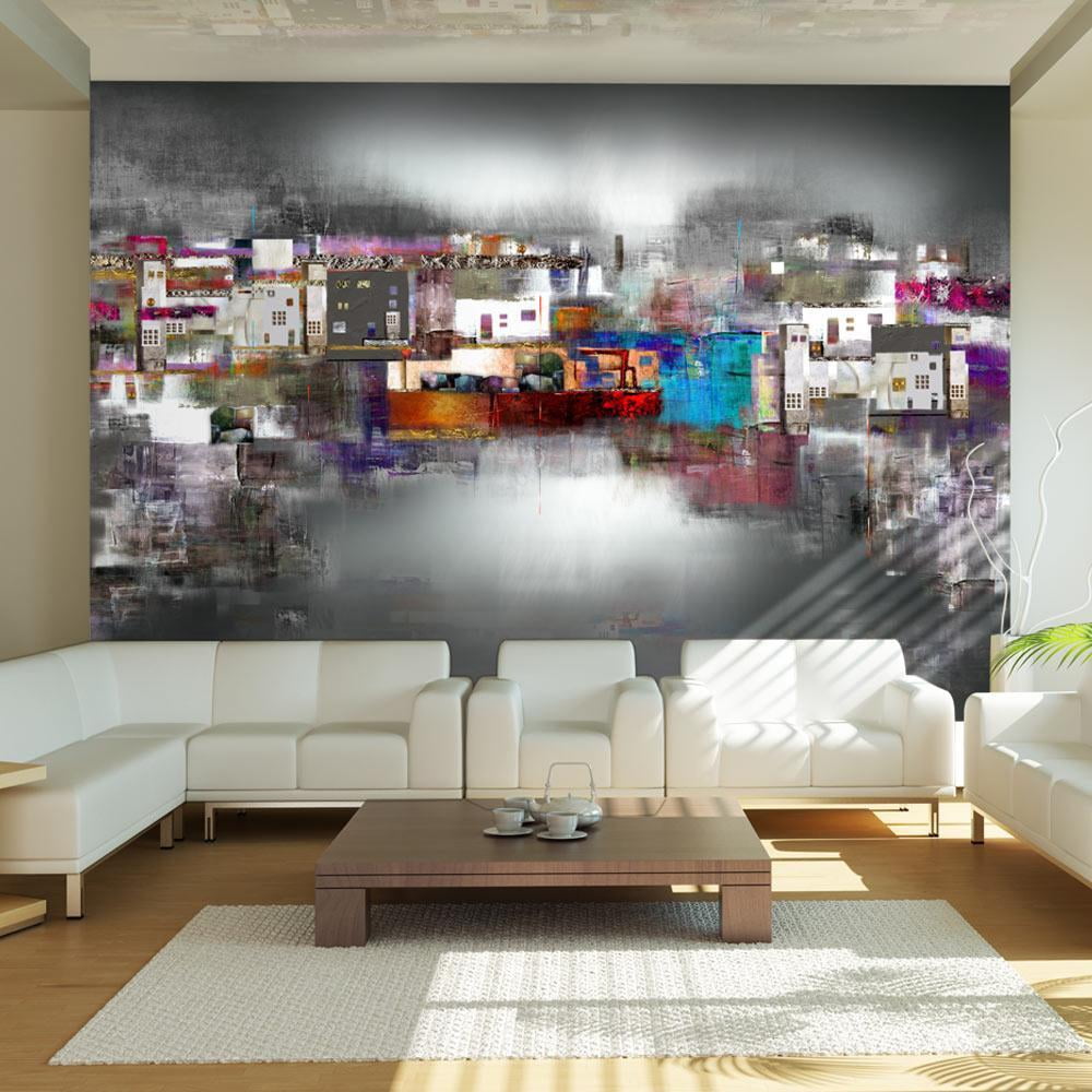 Tiptophomedecor Abstract Wallpaper Wall Mural - Artistic Landscape ...