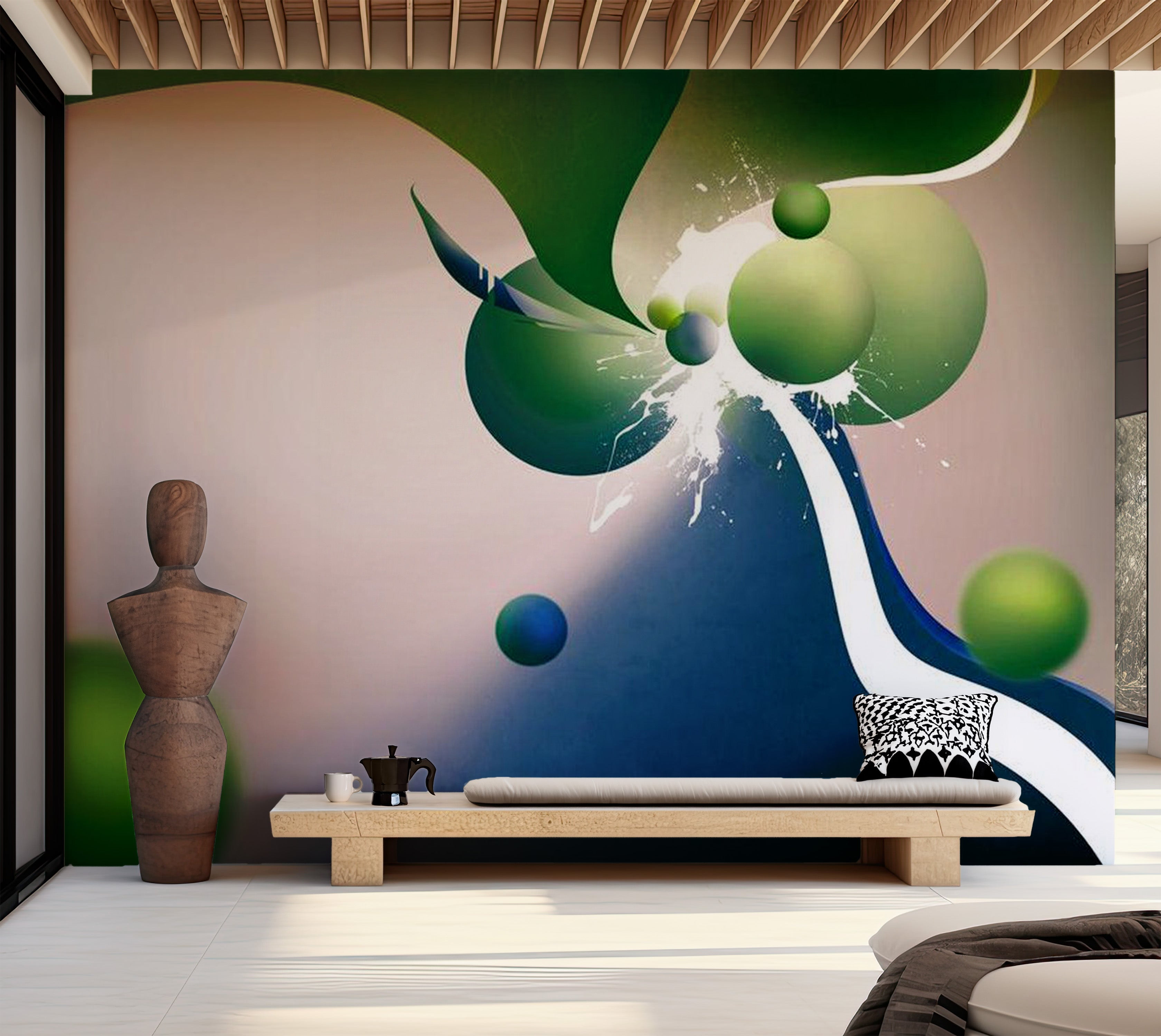 Tiptophomedecor Abstract Wallpaper Wall Mural - Geometric Explosion ...