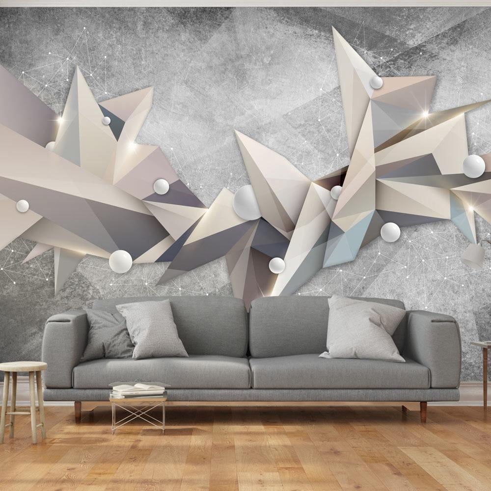 Tiptophomedecor Abstract Wallpaper Wall Mural - Geometrical ...