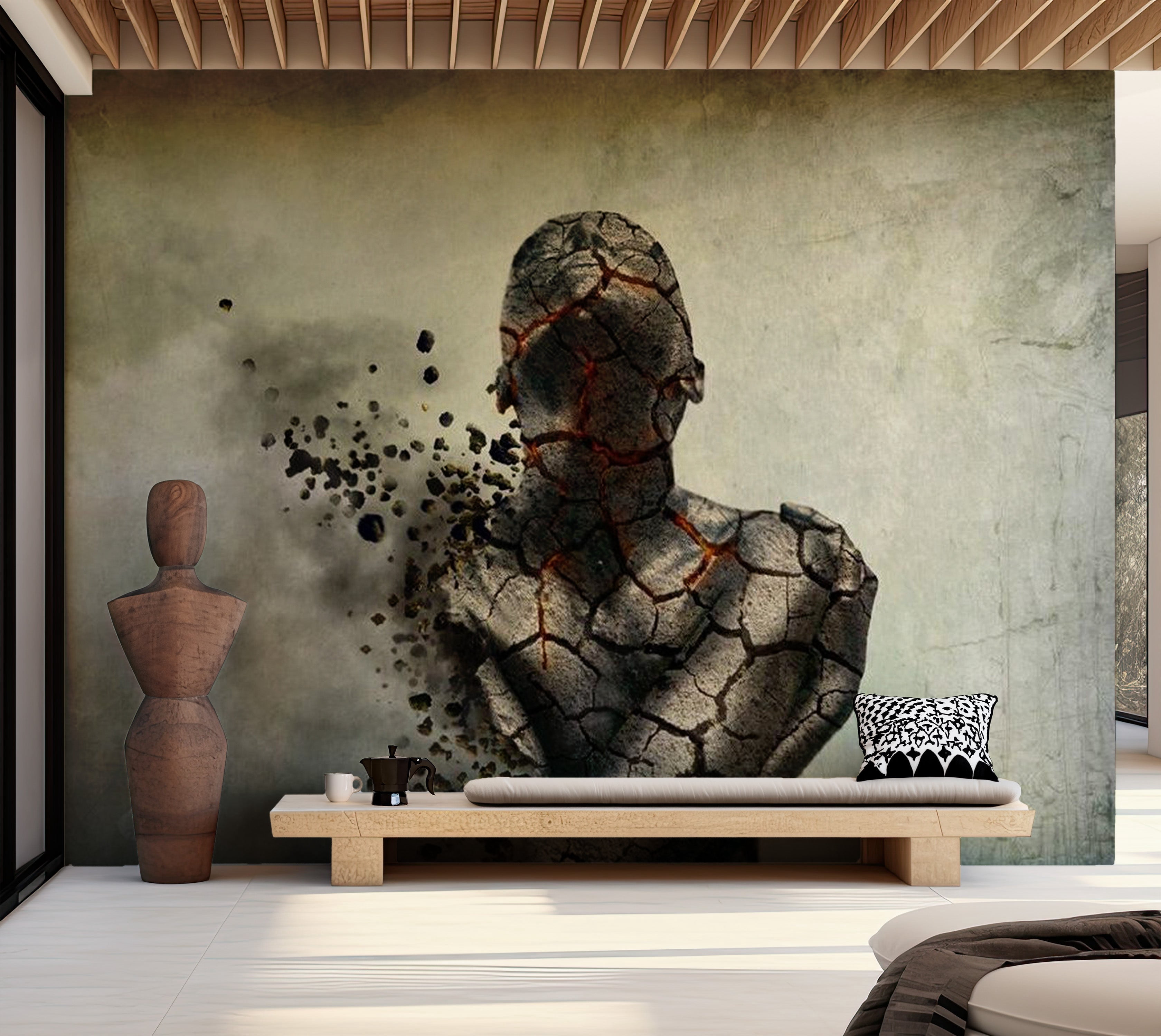 Tiptophomedecor Abstract Wallpaper Wall Mural - Internal Explosion ...