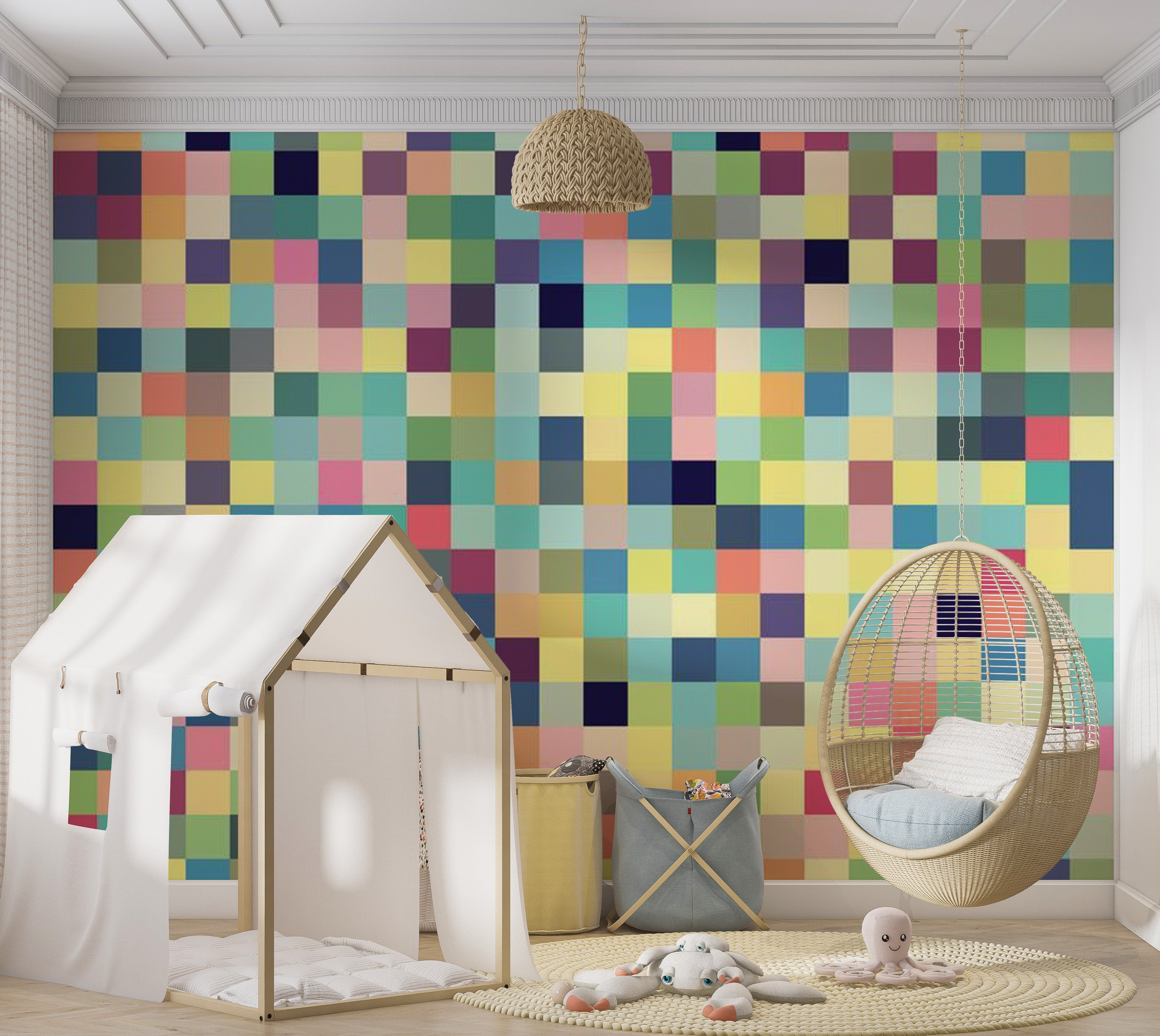 Tiptophomedecor Abstract Wallpaper Wall Mural - Millions Of Colors ...