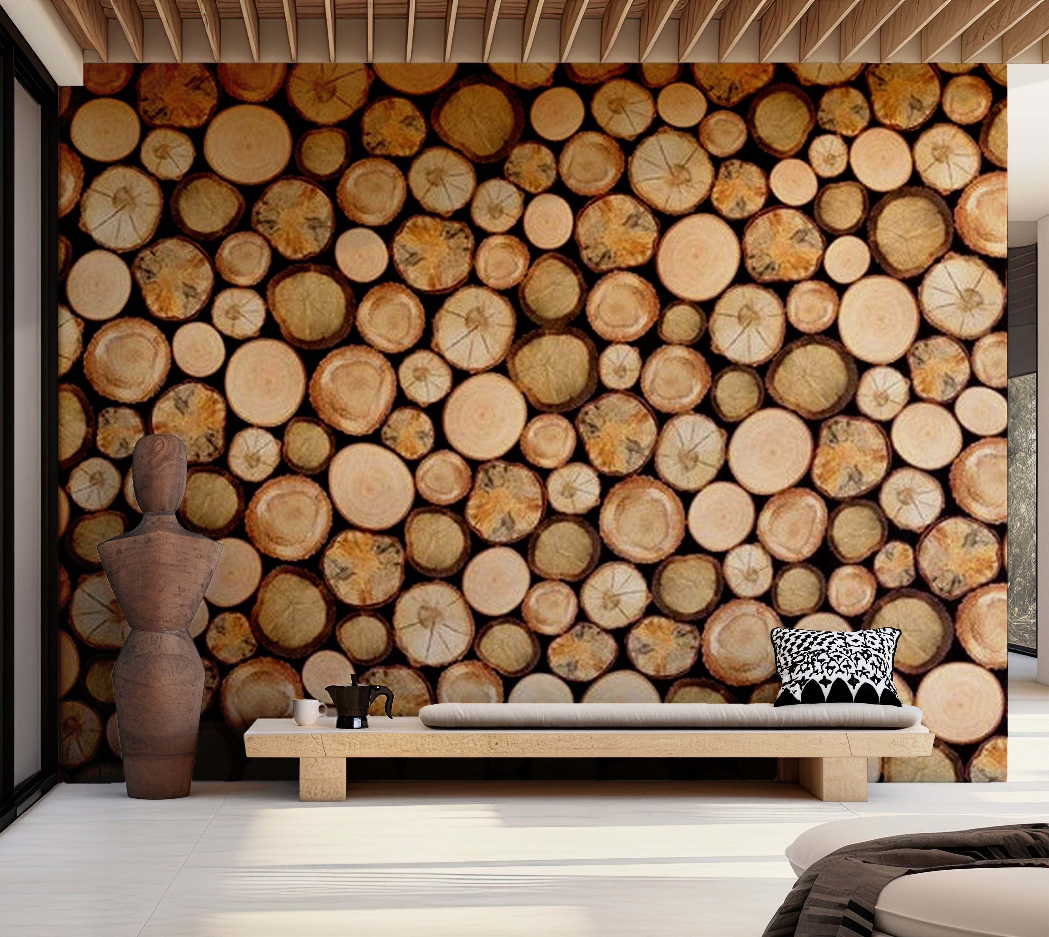 Tiptophomedecor Background & Patterns Wallpaper Wall Mural - Stacked ...