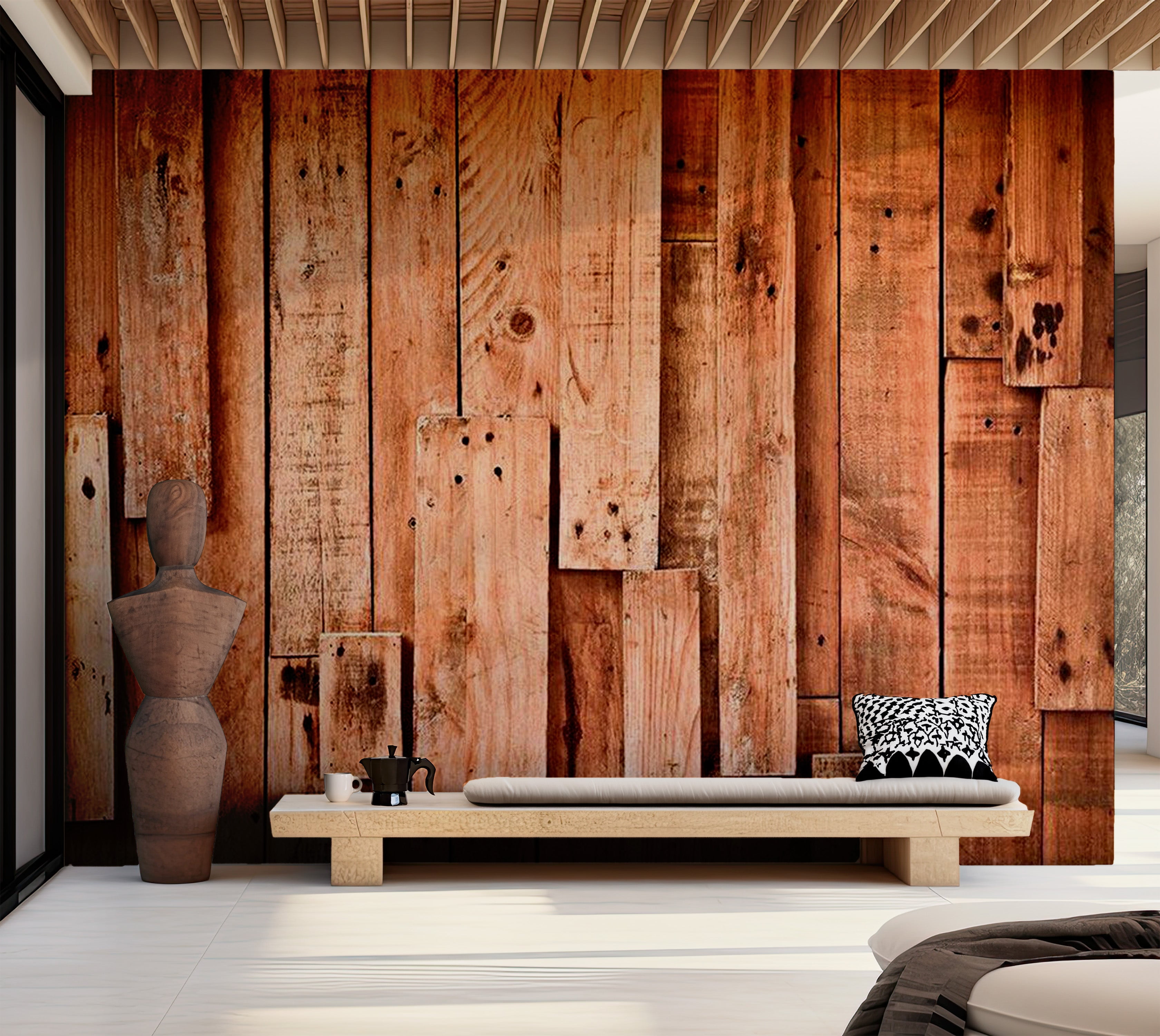Tiptophomedecor Background & Patterns Wallpaper Wall Mural - Wooden ...