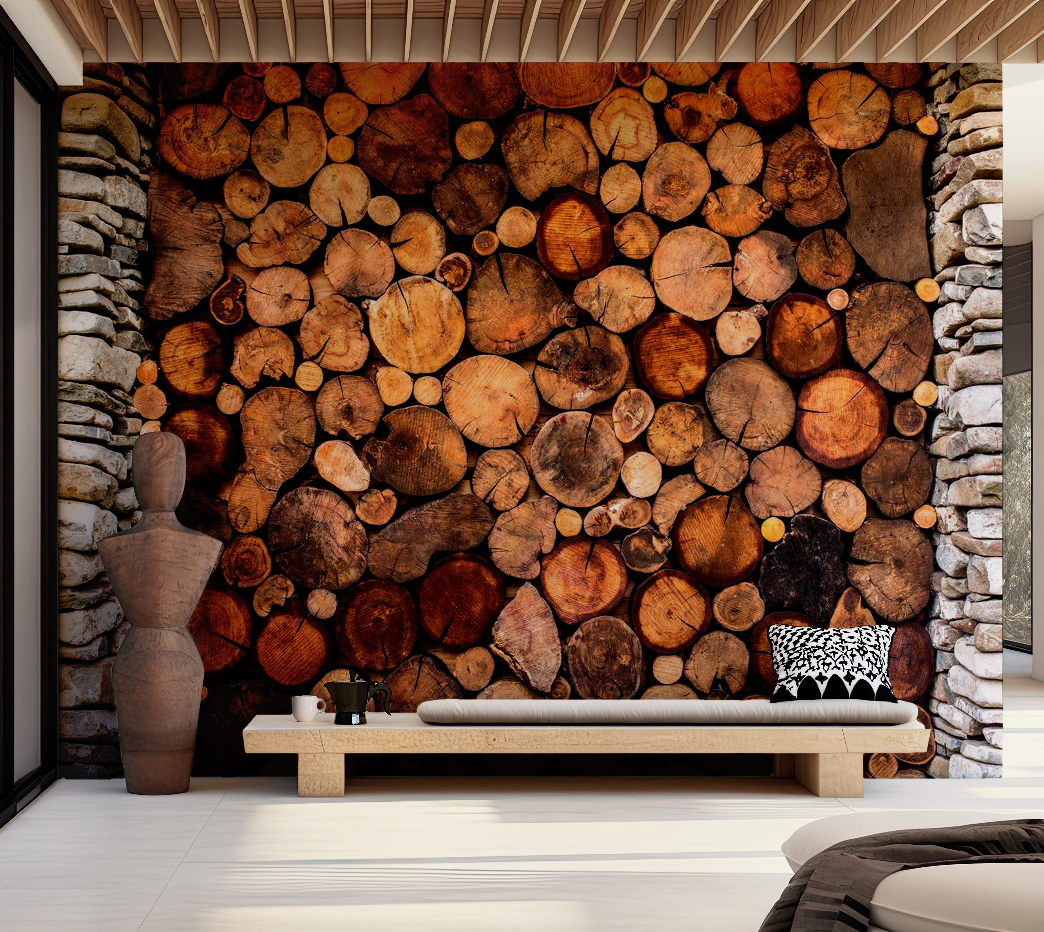 Tiptophomedecor Background & Patterns Wallpaper Wall Mural - Wooden ...