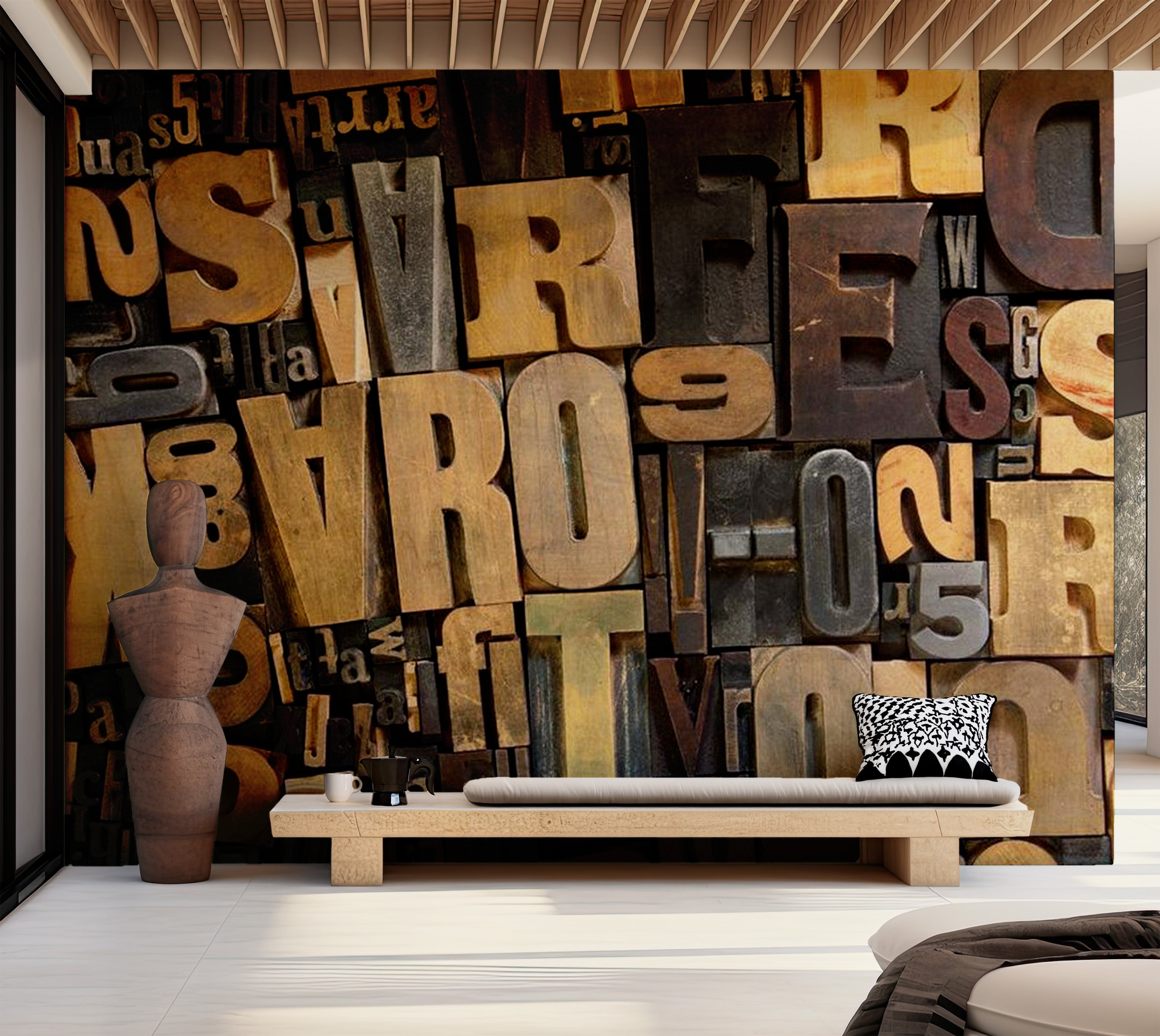 Tiptophomedecor Background & Patterns Wallpaper Wall Mural - Wooden ...
