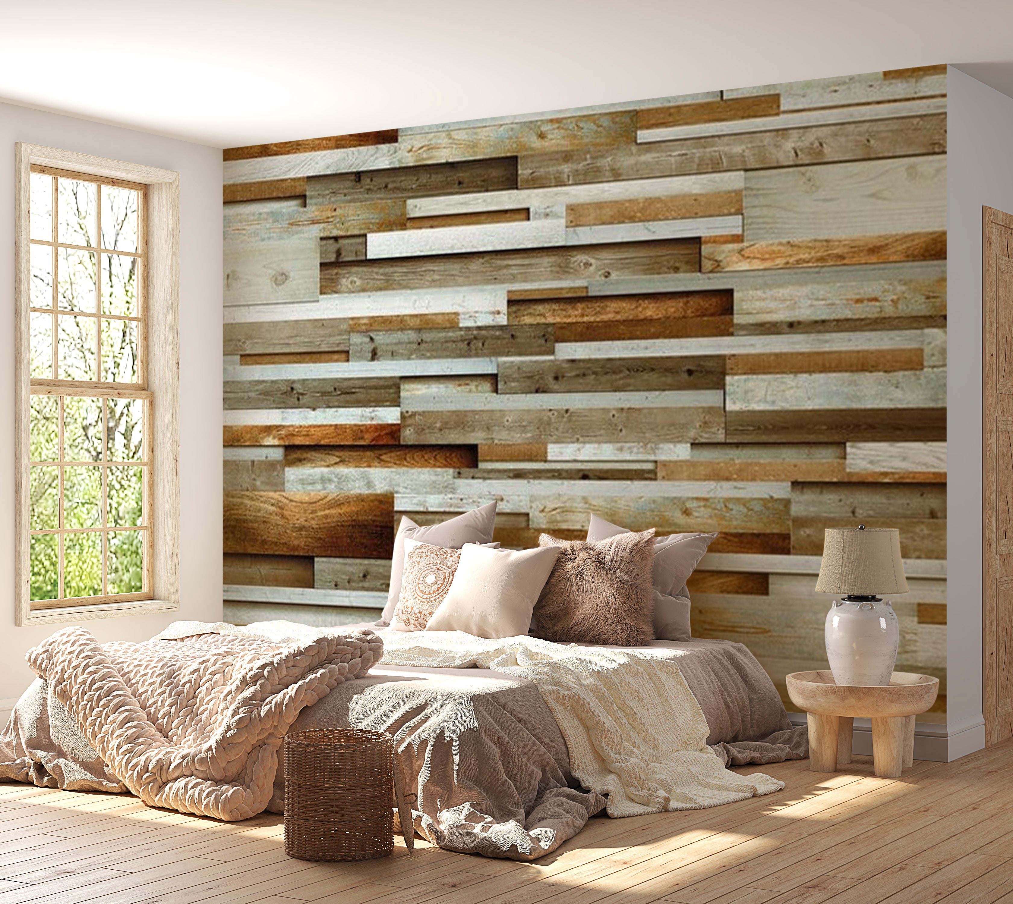 Tiptophomedecor Background & Patterns Wallpaper Wall Mural - Wooden ...