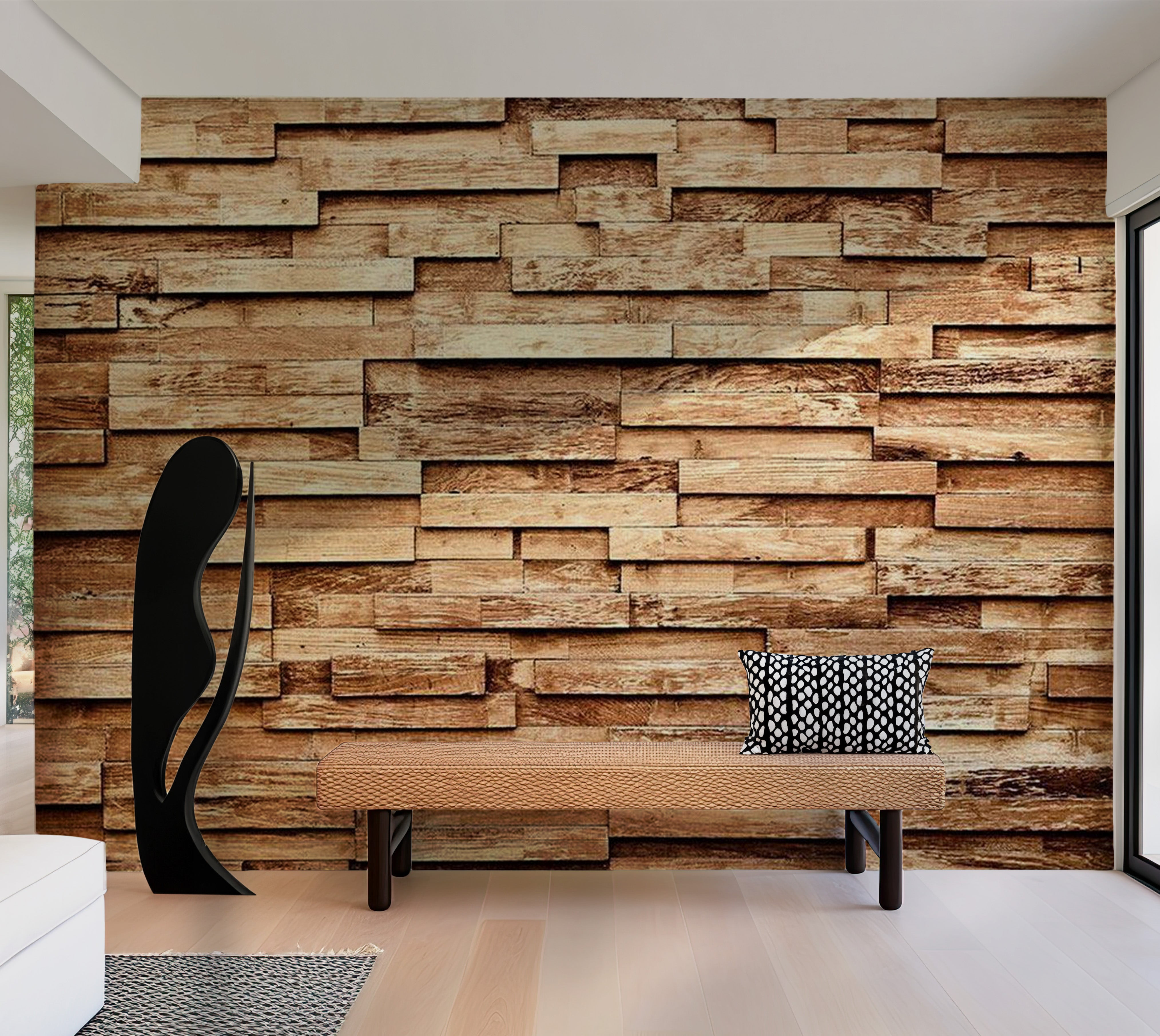 Tiptophomedecor Background & Patterns Wallpaper Wall Mural - Wooden ...