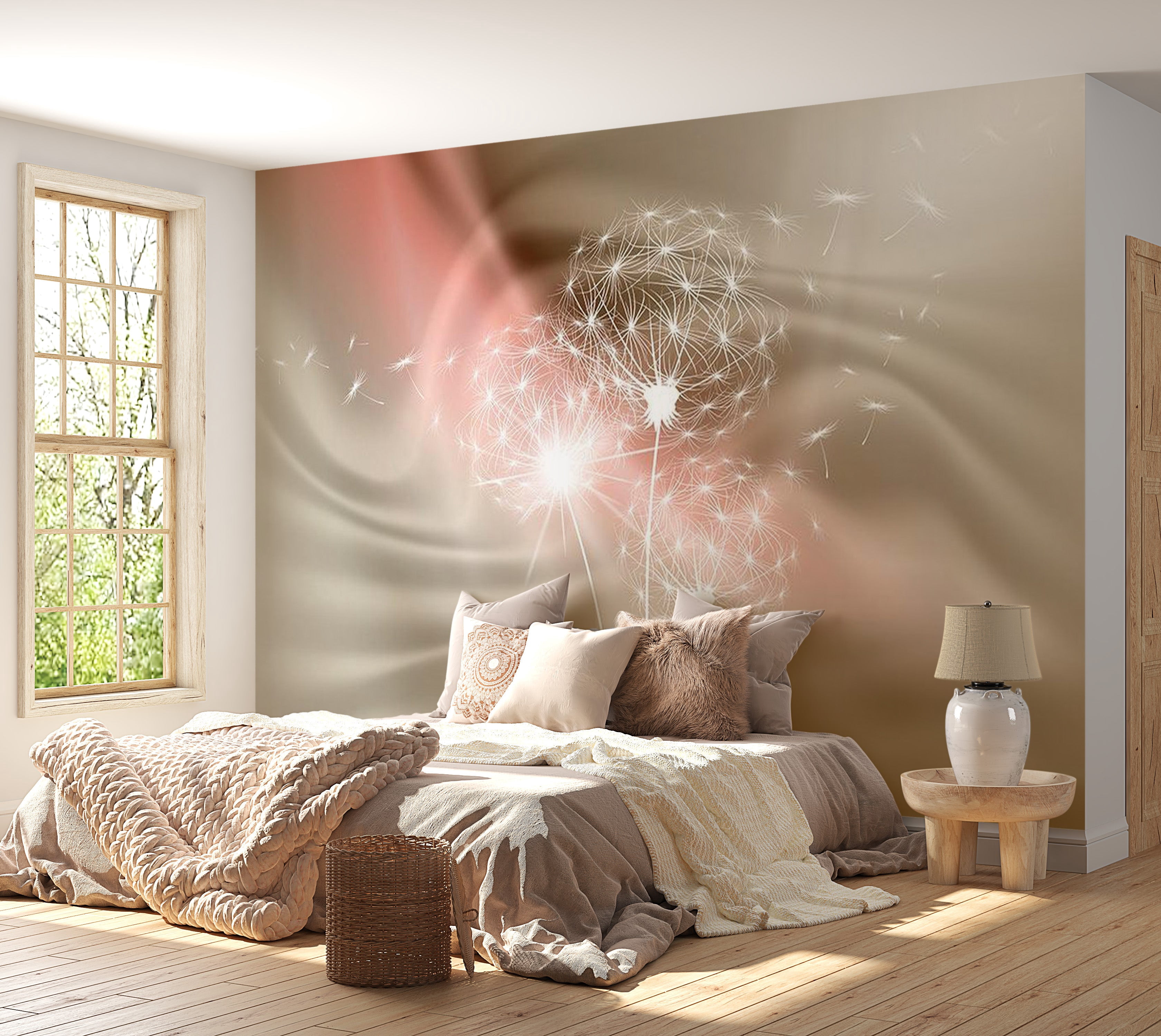 Tiptophomedecor Floral Wallpaper Wall Mural - Crumbs Of The Day ...