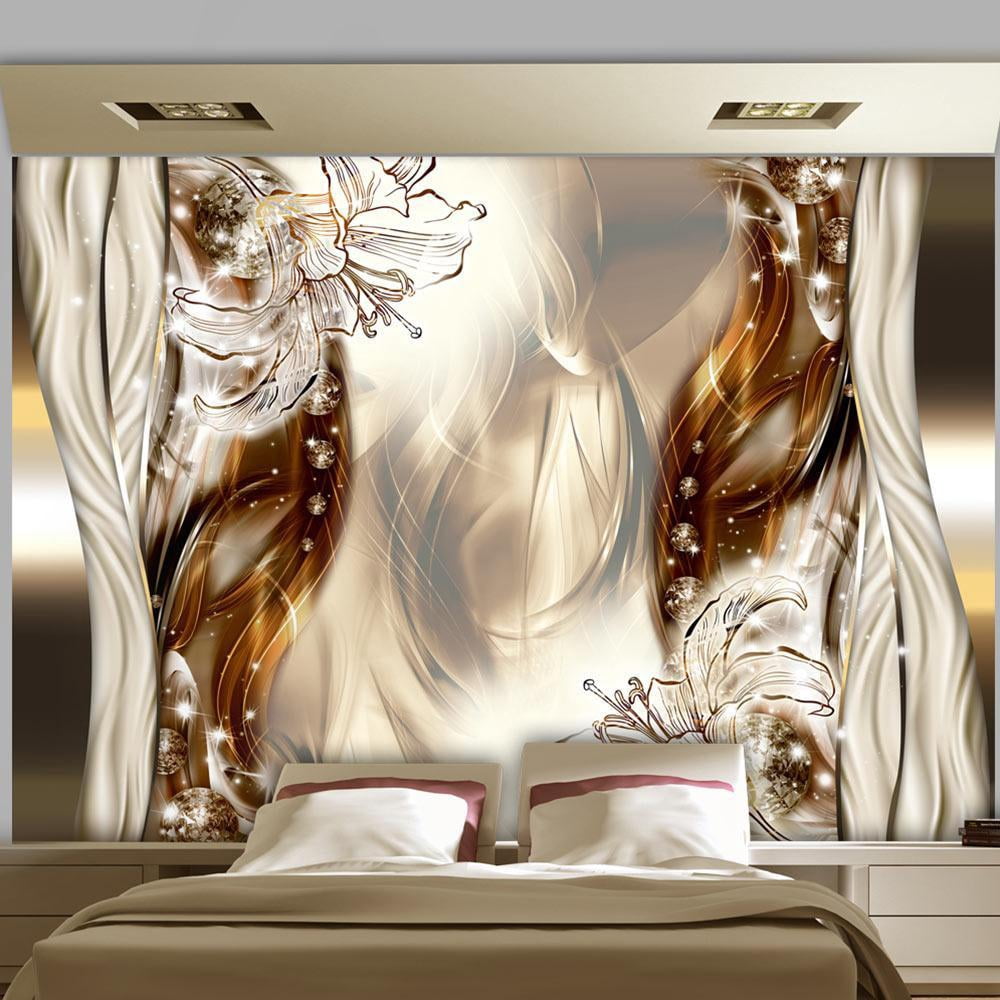 Tiptophomedecor Floral Wallpaper Wall Mural - Ethereal Sheen - Walmart.com