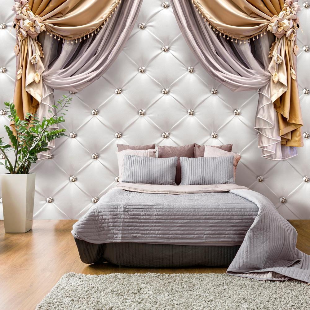 Tiptophomedecor Glam Wallpaper Wall Mural - Curtain Of Luxury - Walmart.com