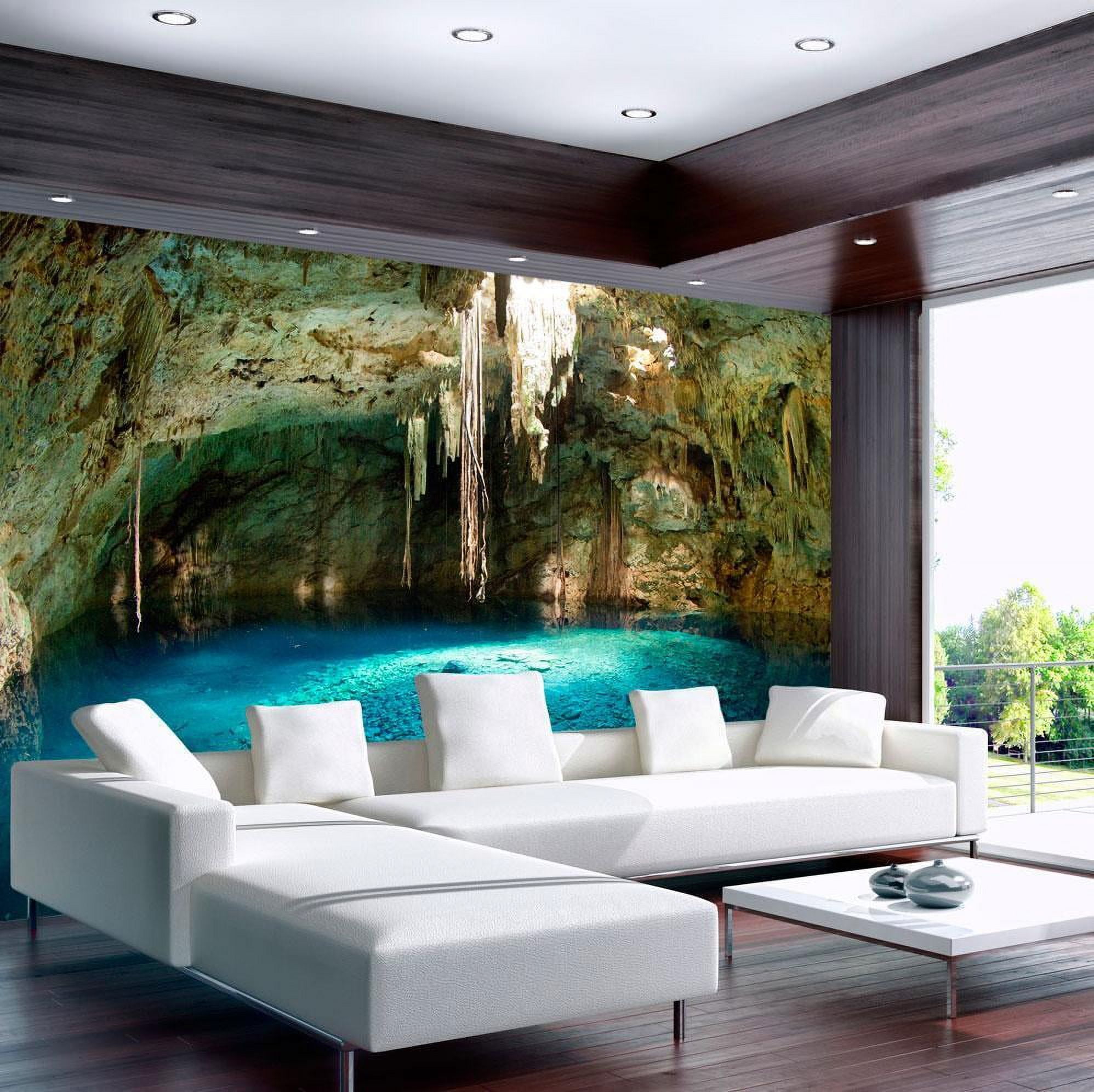 Tiptophomedecor Landscape Wallpaper Wall Mural - Stalactite Cave ...