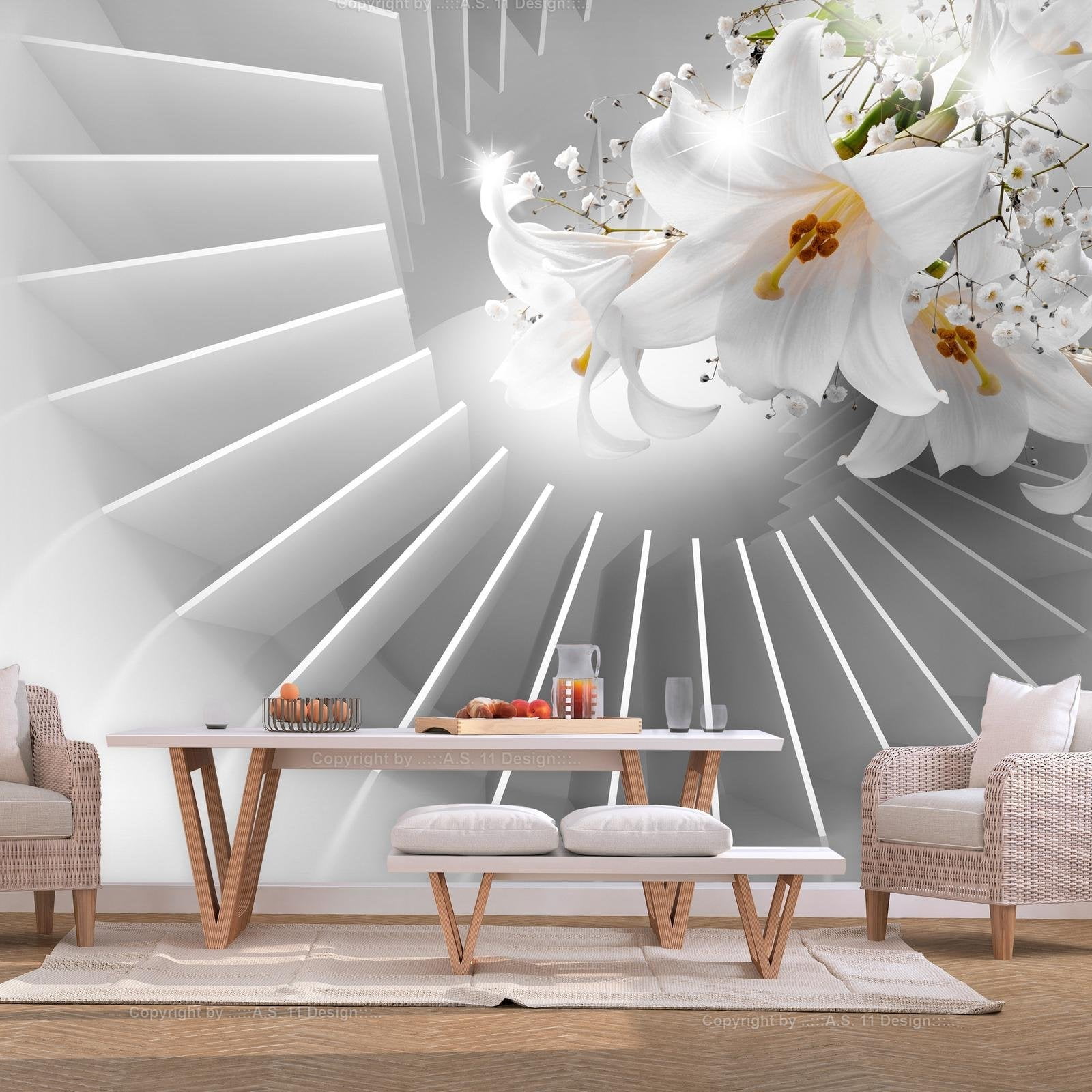 Tiptophomedecor Peel and Stick 3D Illusion Wallpaper Wall Mural ...