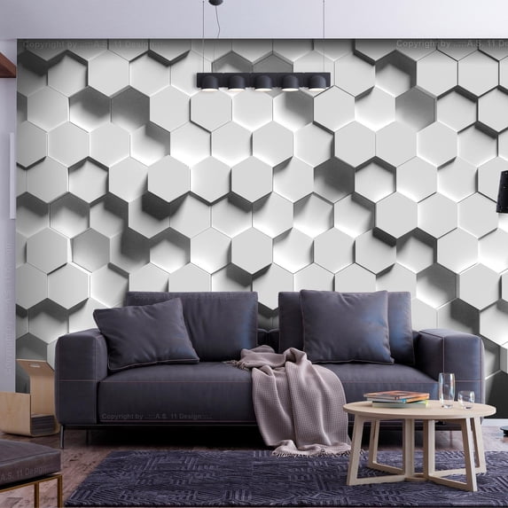 Tiptophomedecor Peel and Stick 3D Illusion Wallpaper Wall Mural ...