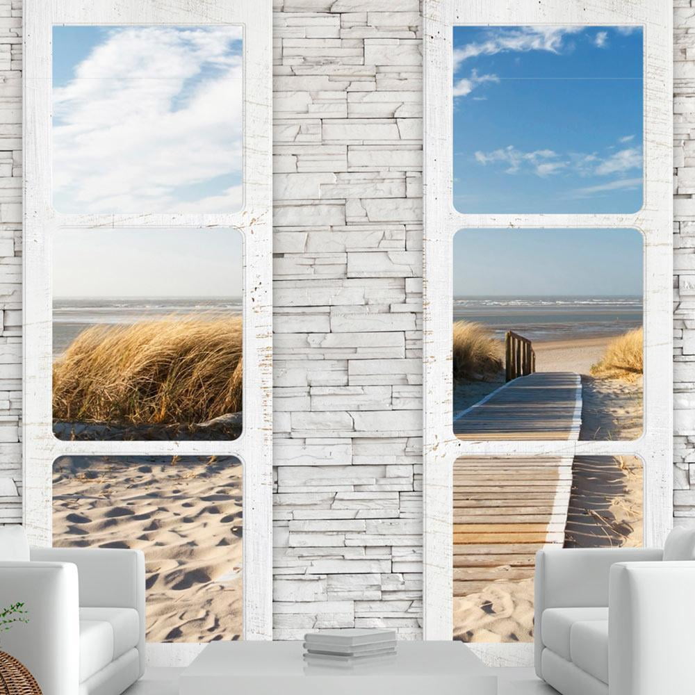 Tiptophomedecor Peel and Stick Beach Wallpaper Wall Mural - Beach View ...
