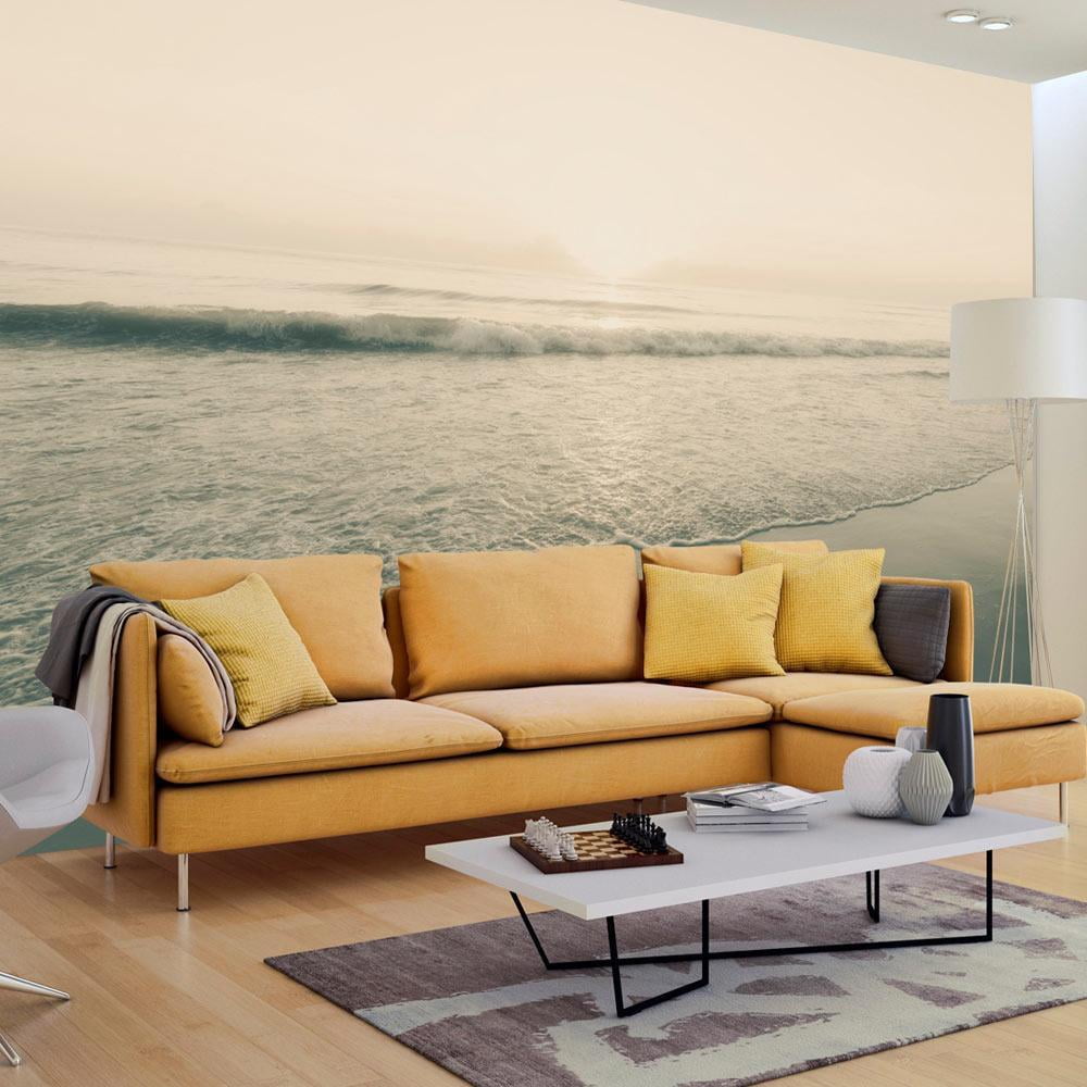 Tiptophomedecor Peel and Stick Beach Wallpaper Wall Mural - Morning ...