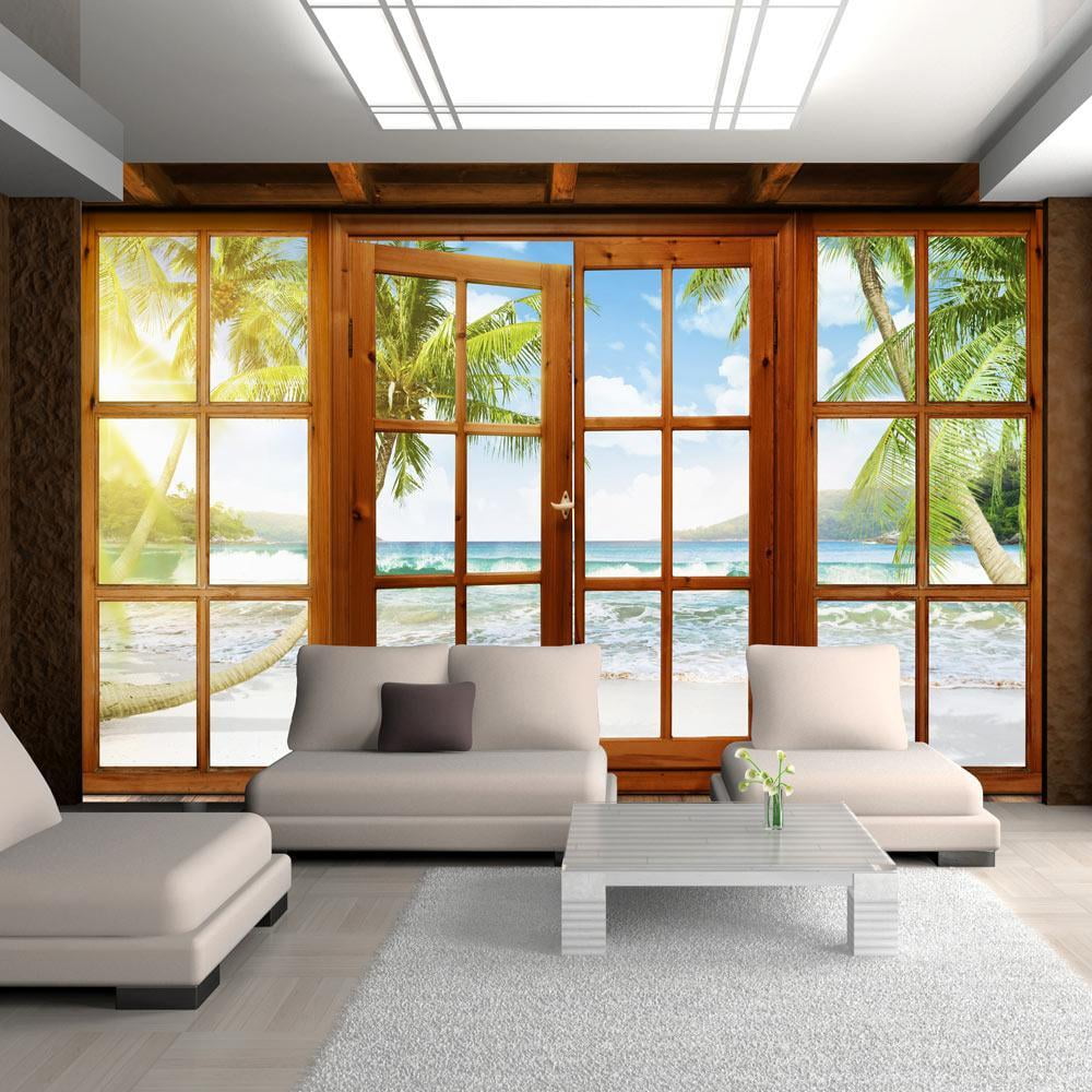 Tiptophomedecor Peel and Stick Beach Wallpaper Wall Mural - Oceanfront ...