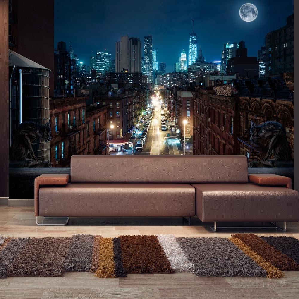 Tiptophomedecor Peel and Stick Cityscape Wallpaper Wall Mural - Sleepy ...
