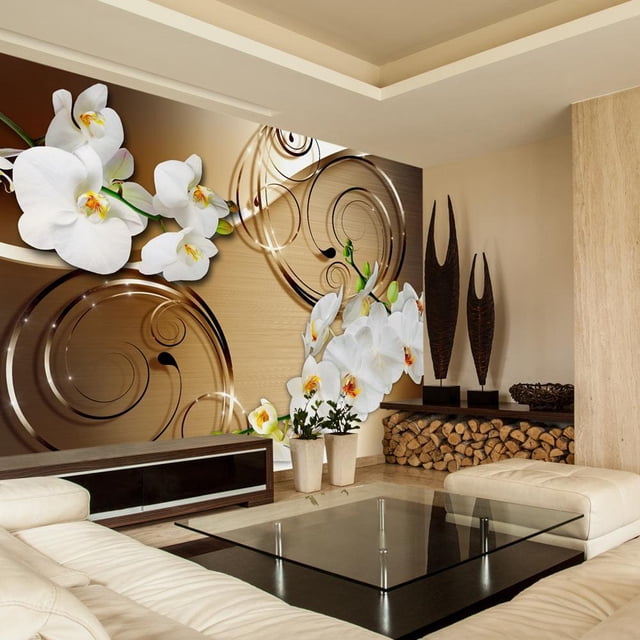 Tiptophomedecor Peel and Stick Floral Wallpaper Wall Mural ...