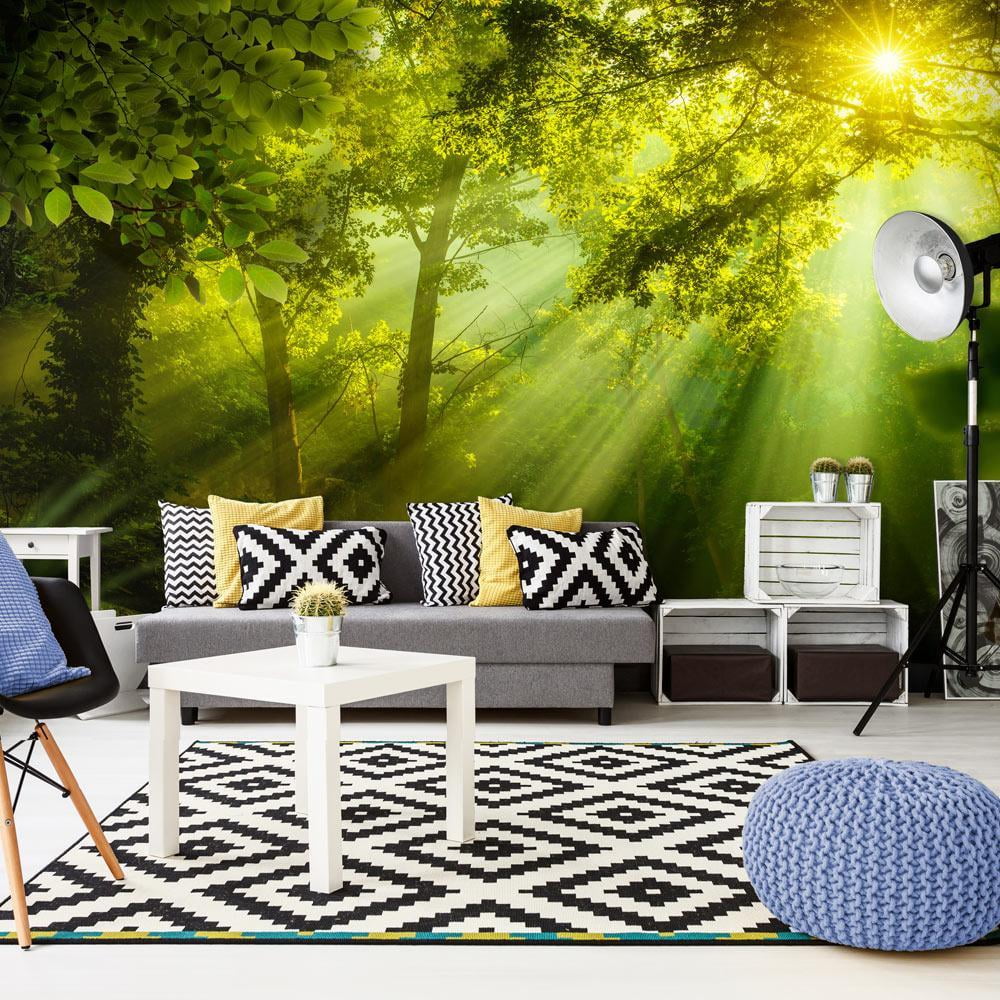 Tiptophomedecor Peel and Stick Forest XXL Wallpaper Wall Mural - In A ...