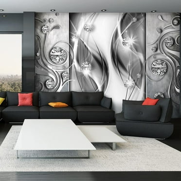 Tiptophomedecor Peel and Stick Wallpaper Wall Mural - Big Grey Slate ...
