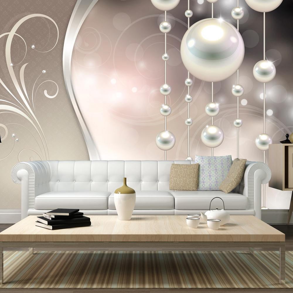 Tiptophomedecor Peel and Stick Glam Wallpaper Wall Mural - Pearls ...