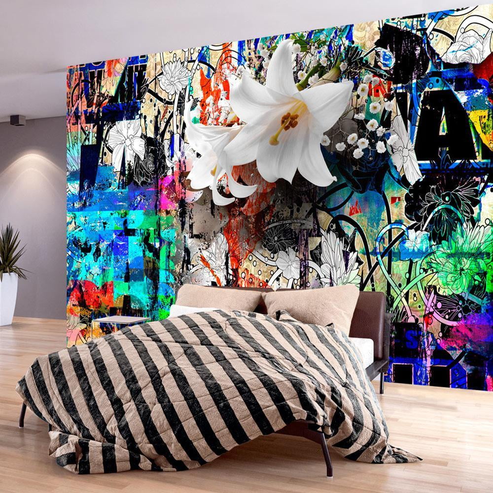 Tiptophomedecor Peel and Stick Street Art Wallpaper Wall Mural - Urban ...