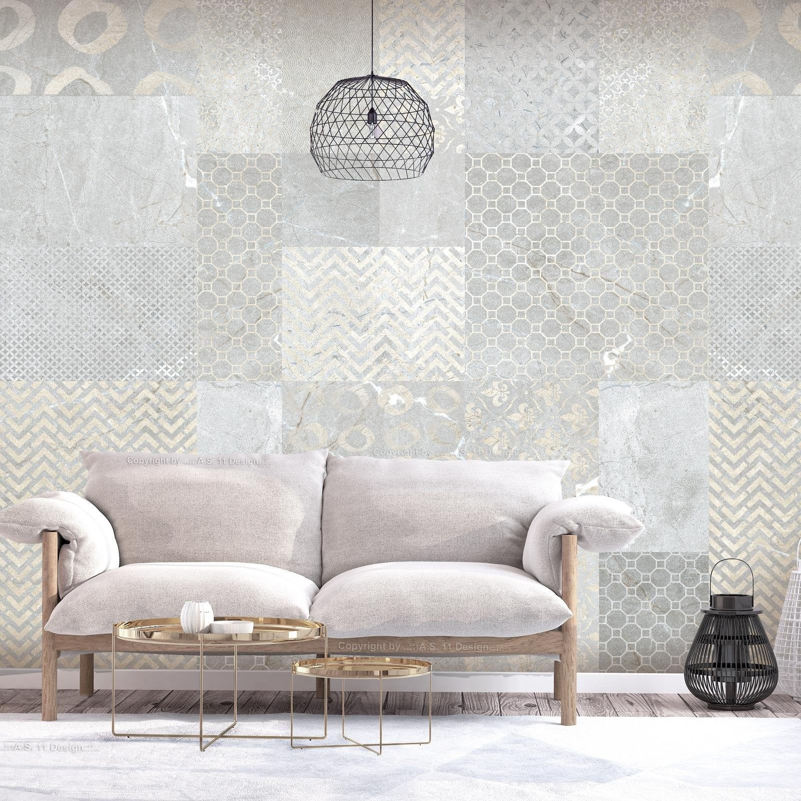 Tiptophomedecor Peel and Stick Wallpaper Wall Mural - Abstract Concrete ...