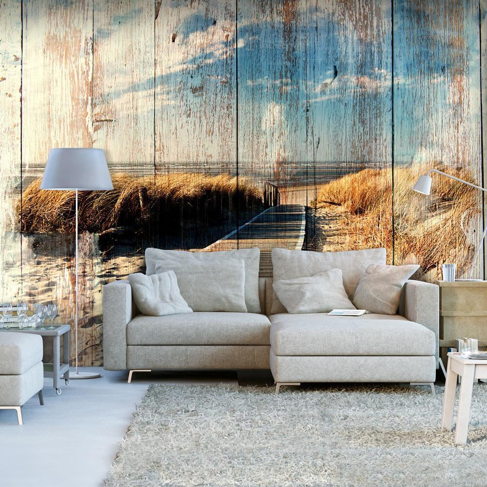 Tiptophomedecor Peel and Stick Wallpaper Wall Mural - Beach on ...