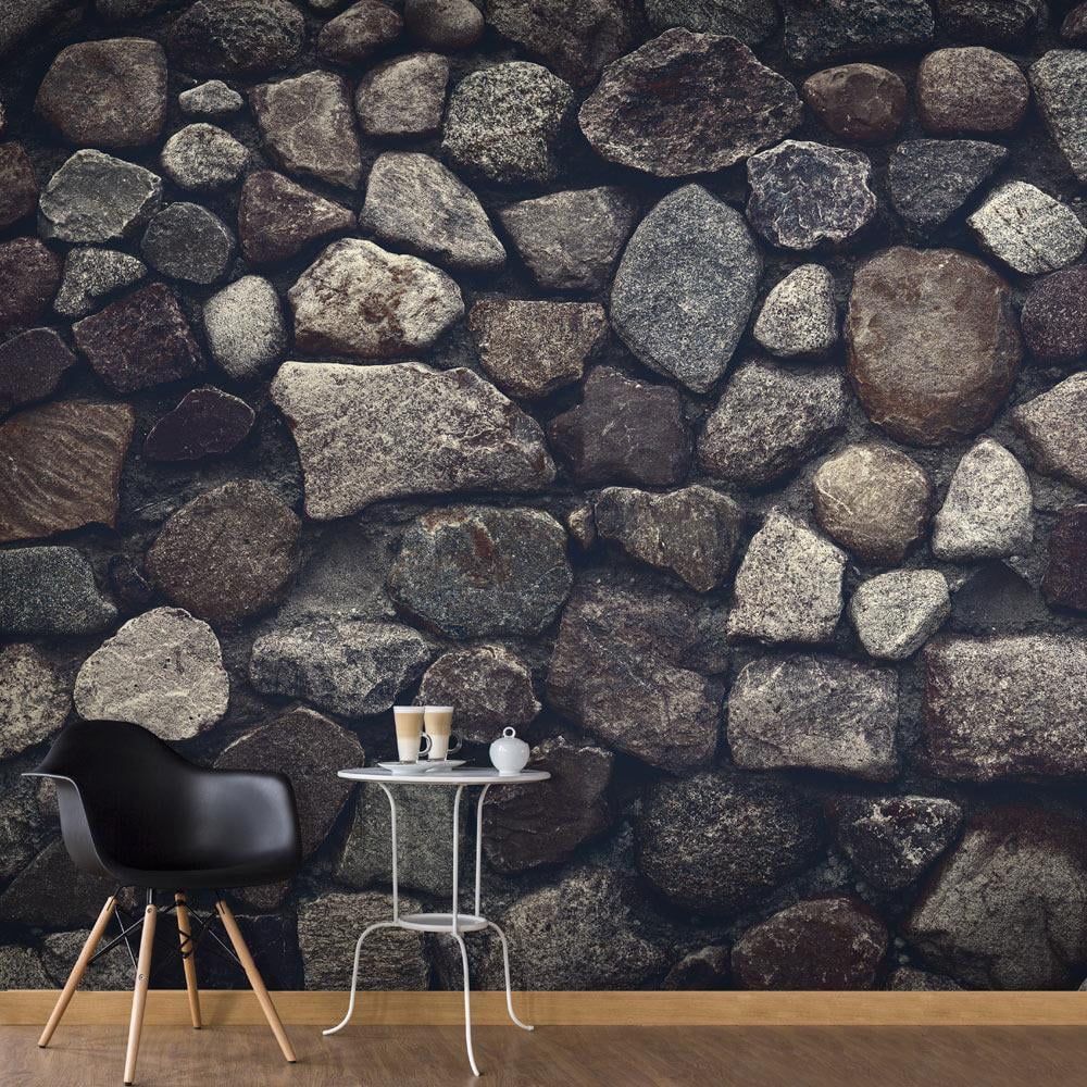 Tiptophomedecor Peel and Stick Wallpaper Wall Mural - Fortress Rocks ...