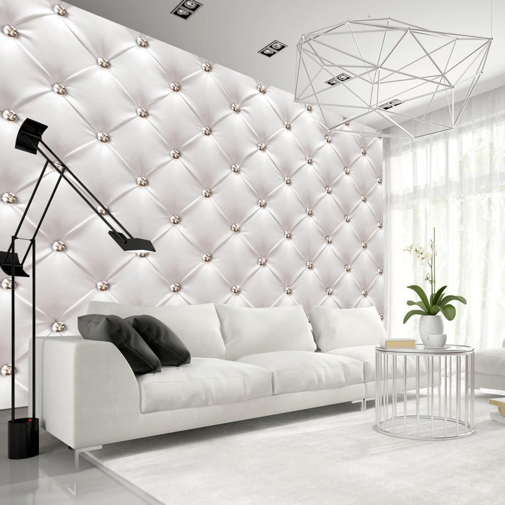 Tiptophomedecor Peel and Stick Wallpaper Wall Mural - White Elegant ...