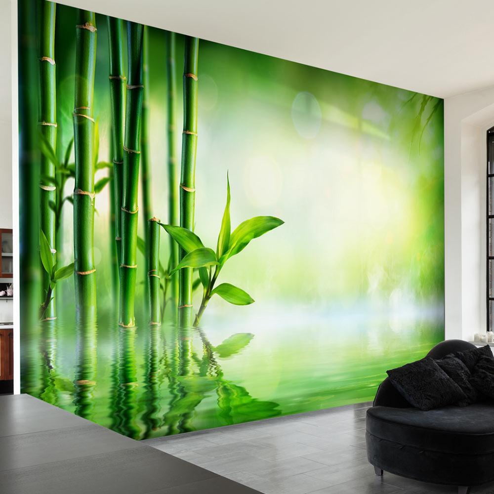 Zen Wall Murals Zen Wallpaper | Water's Edge Pebbles — WonderMural