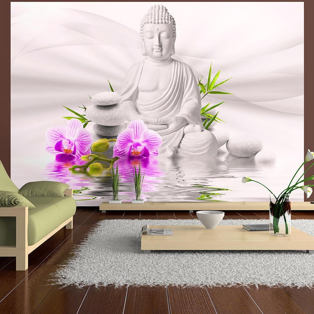 Tiptophomedecor Peel and Stick Zen Wallpaper Wall Mural - Buddha And ...