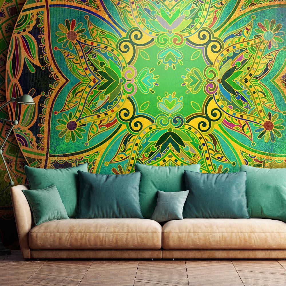 Tiptophomedecor Peel and Stick Zen Wallpaper Wall Mural - Mandala ...
