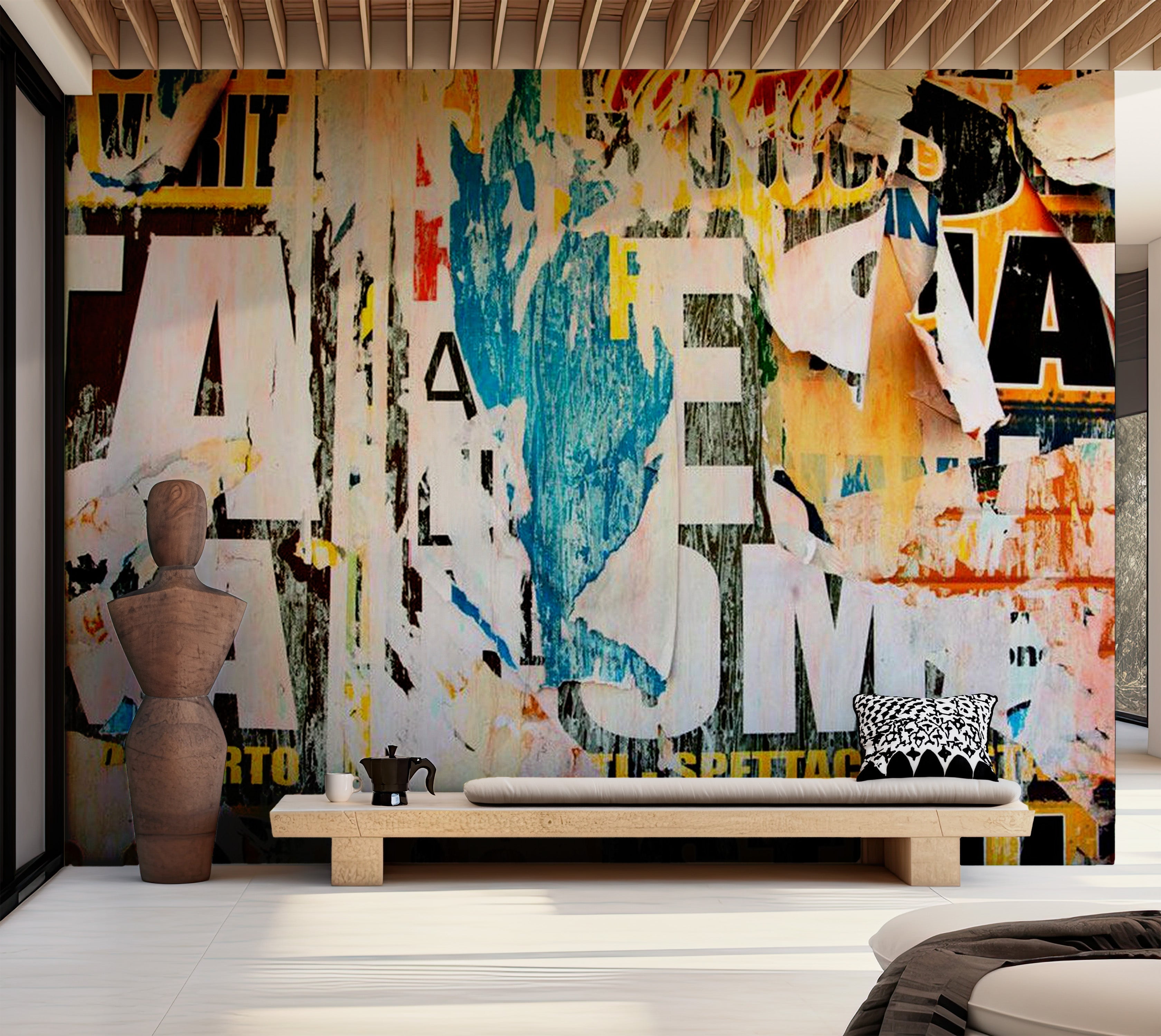 Tiptophomedecor Street Art Wallpaper Wall Mural - Street Poster ...