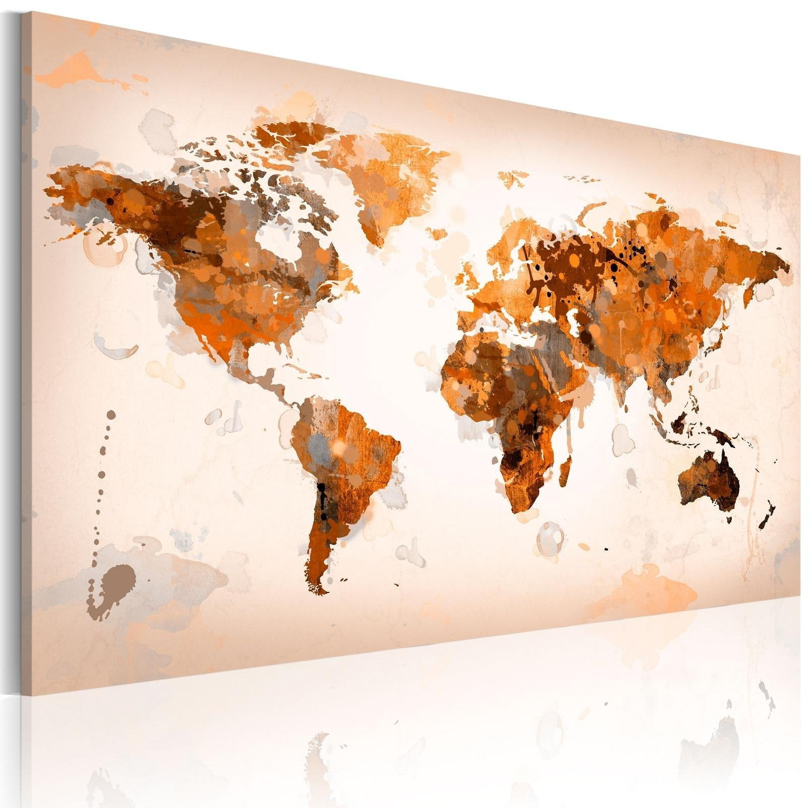 Tiptophomedecor Stretched Canvas World Map Art - Map Of The World ...