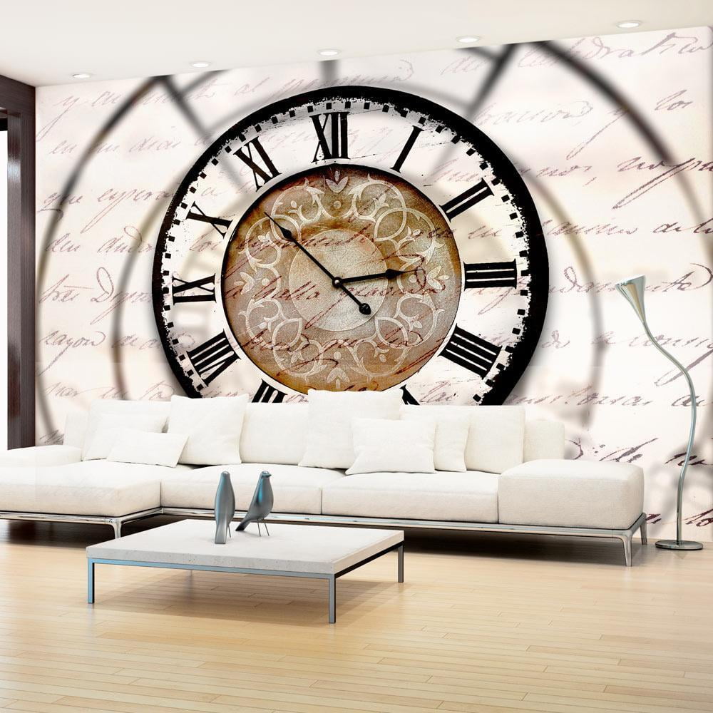 Tiptophomedecor Vintage Wallpaper Wall Mural - Clock Movement - Walmart.com