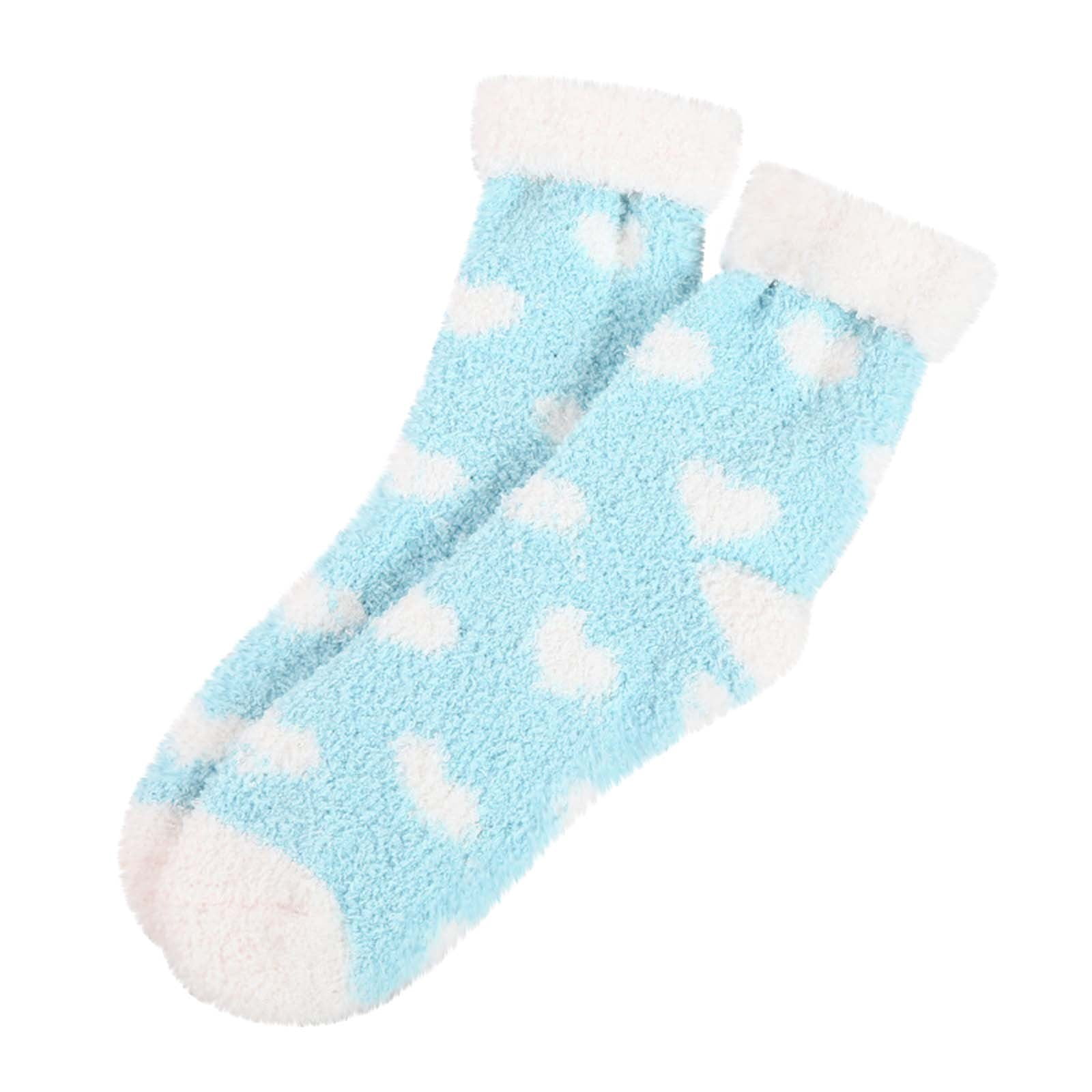 Tiqkatyck Ankle Socks Clearance, Women Warm Super Soft Plush Slipper ...