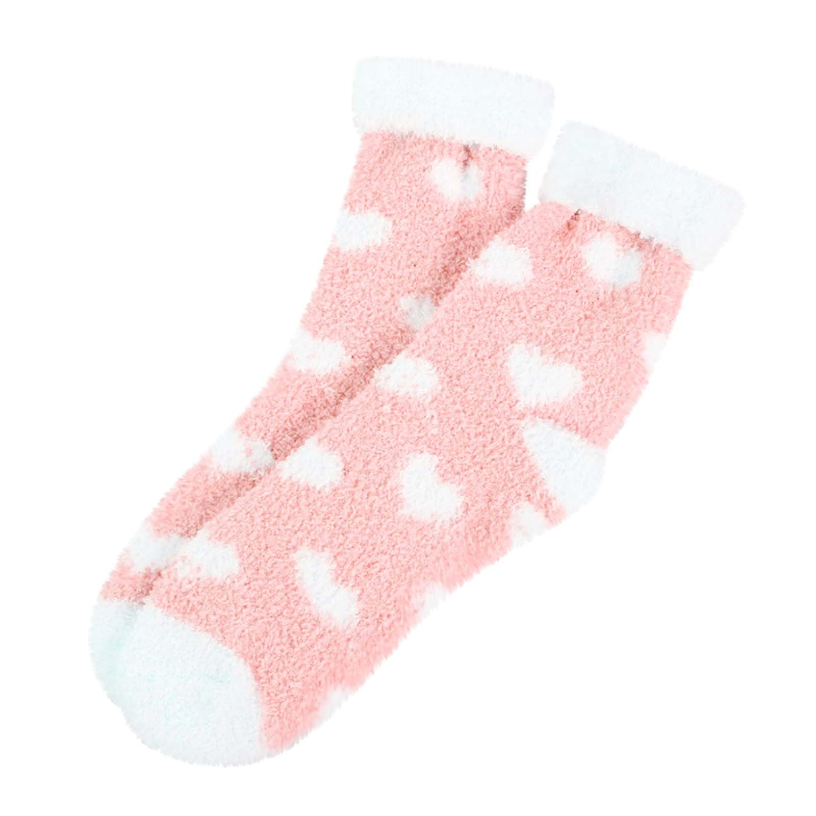 Tiqkatyck Ankle Socks Clearance, Women Warm Super Soft Plush Slipper ...
