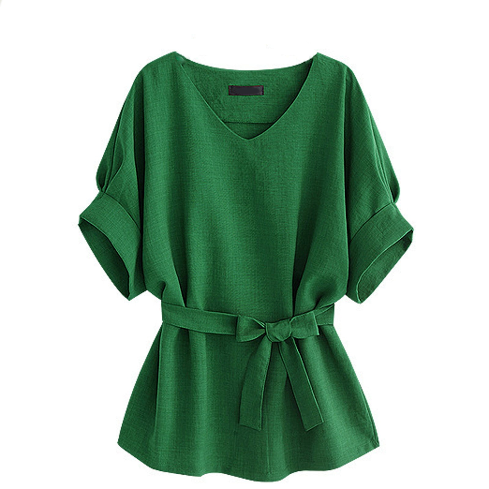 Tiqkatyck Spring Tops for Women 2024, Clearance Items, V Neck Cotton ...