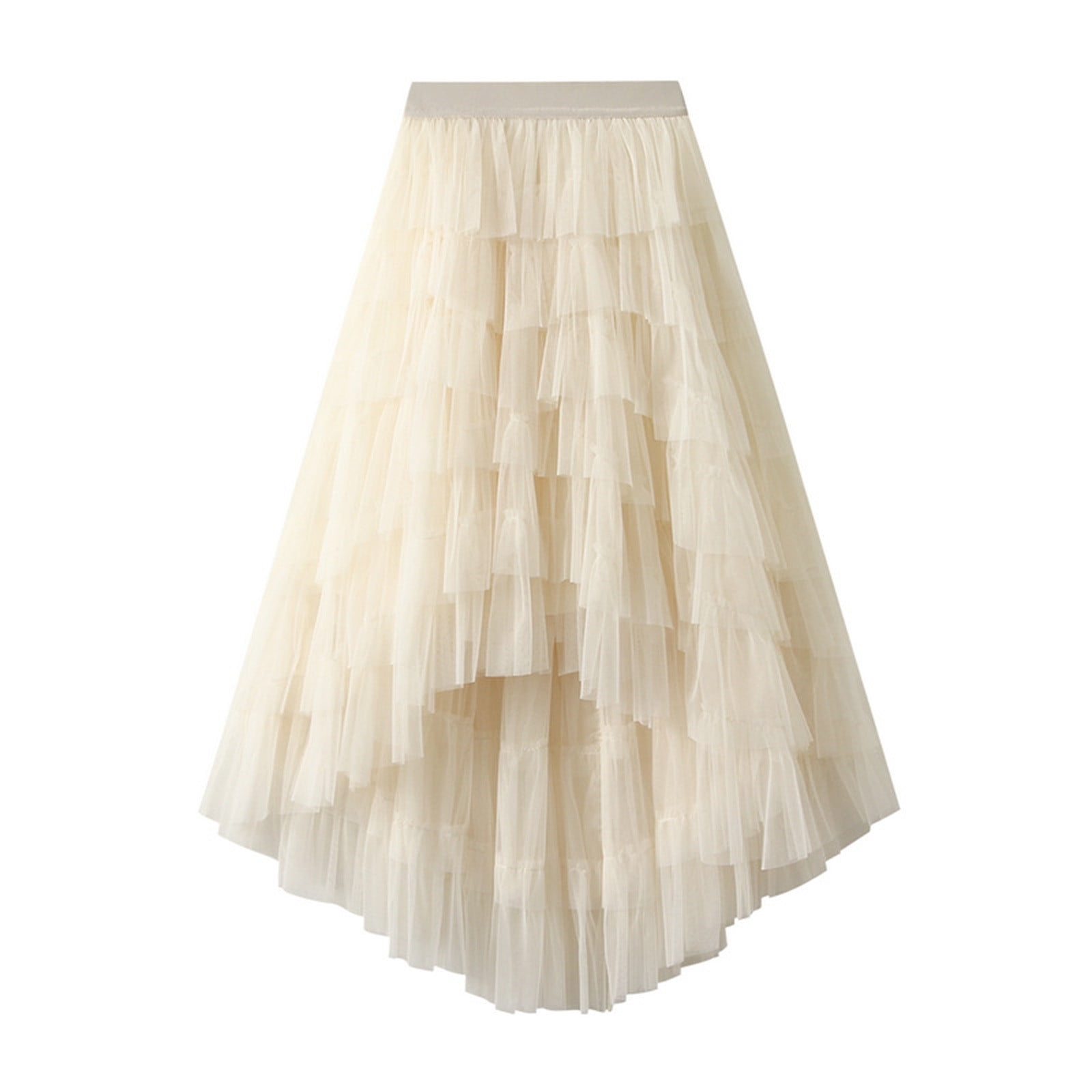 Tiqkatyck Tulle Skirts for Women Clearance, Women's Tulle Skirt Ruffle ...
