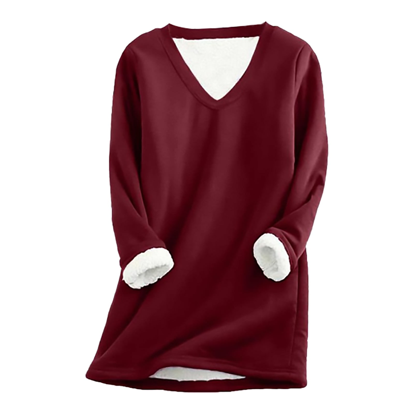 Tiqkatyck Womens Long Sleeve Tops Clearance Apparel Loose Hoodies ...