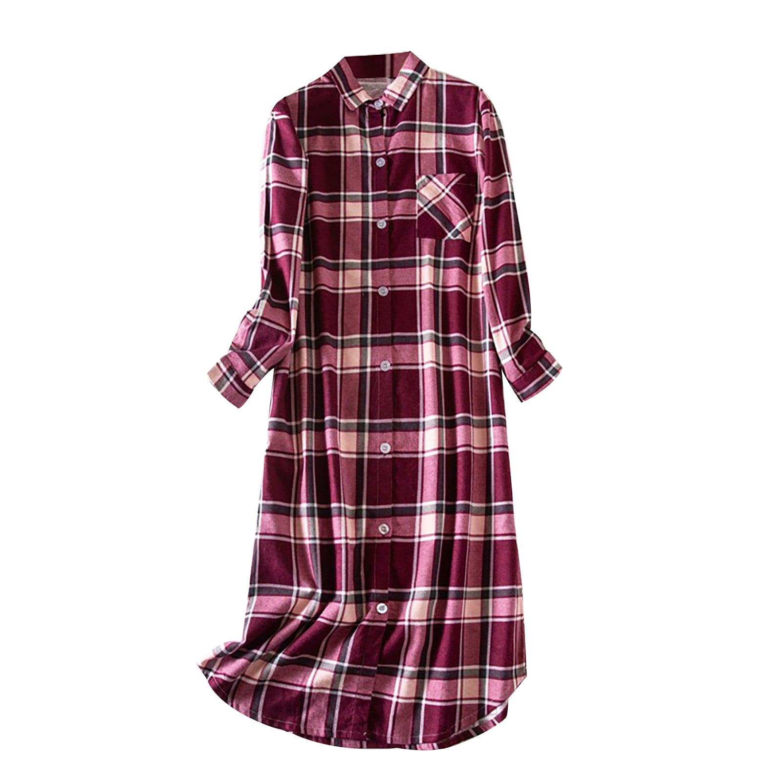 Tiqkatyck Womens Nightgown Women's Autumn and Winter Extra Long Velvet ...