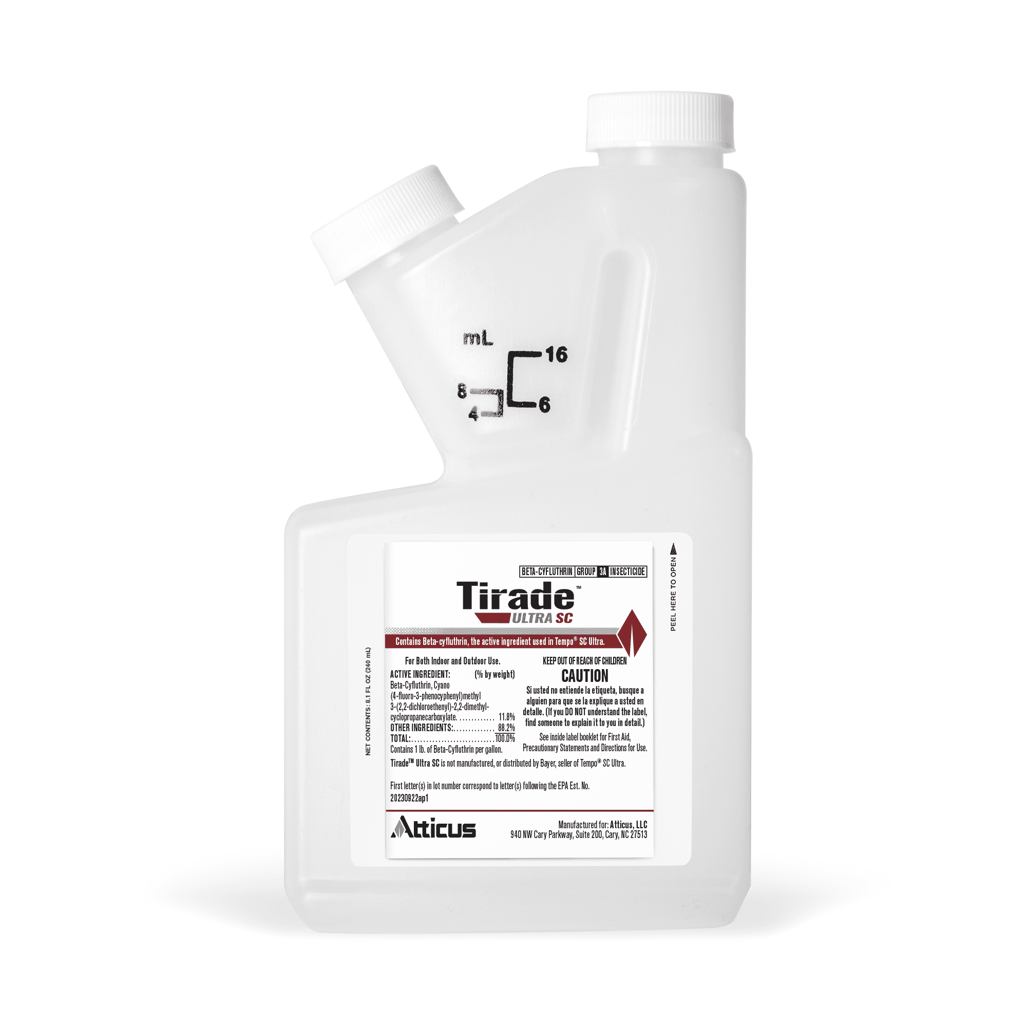 Atticus Tirade Ultra SC Insecticide, 240 ml, Beta-Cyfluthrin Pest ...