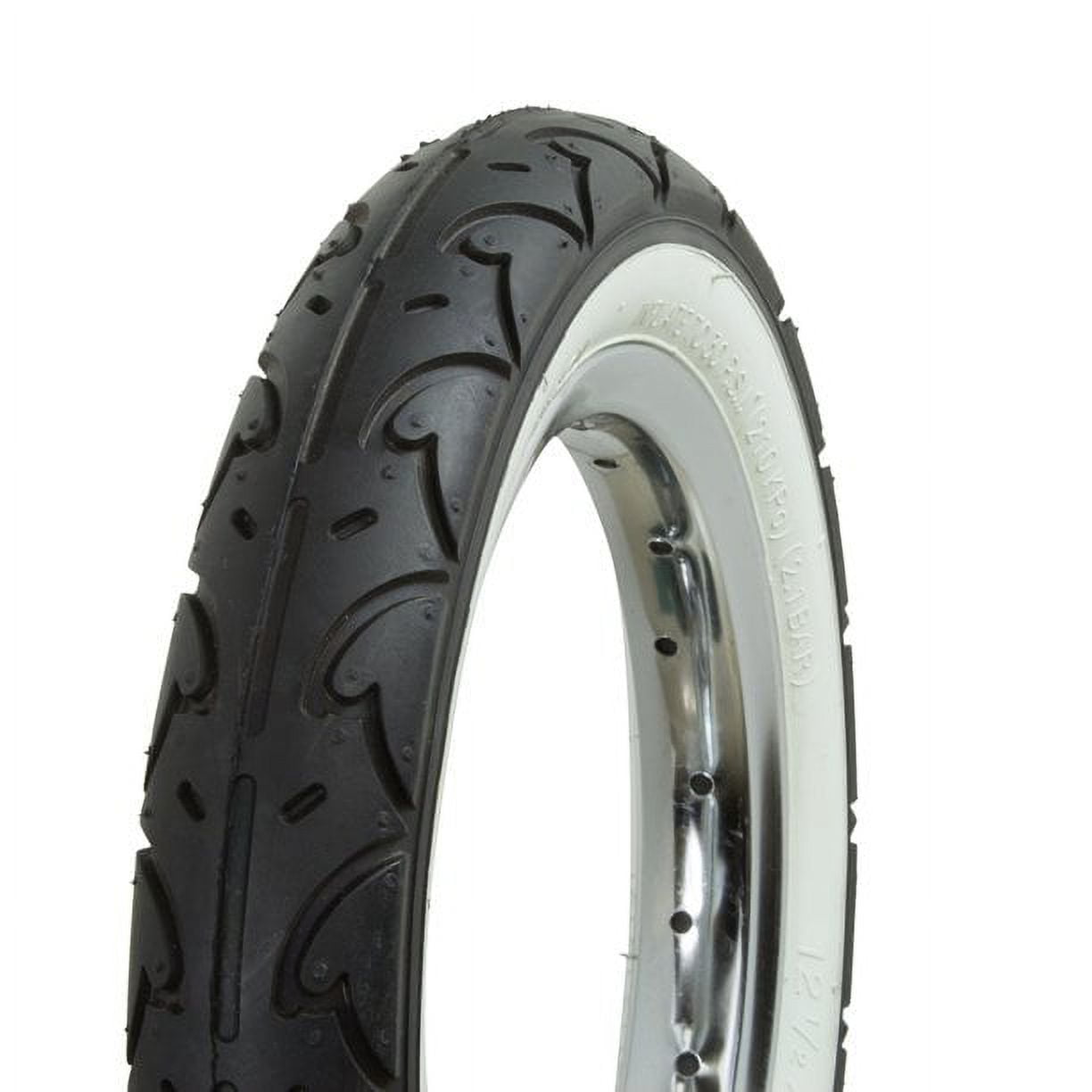Tire 12 1/2 x 2 1/4" Black/White Side Wall P-1021A - Walmart.com